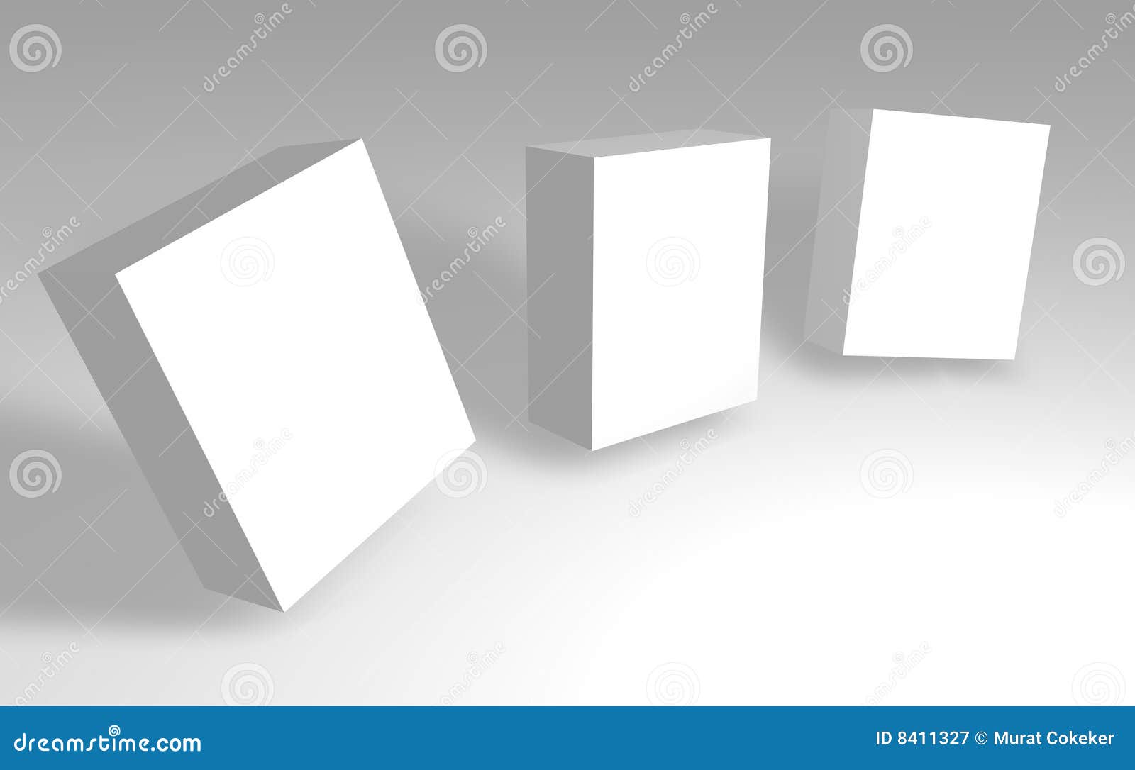3d blank boxes stock illustration. Illustration of business - 8411327