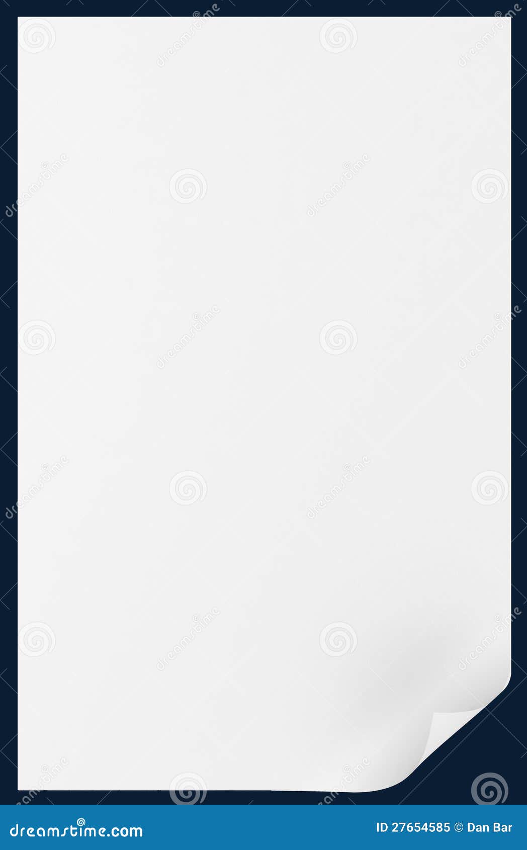 3d blank paper sheet stock illustration. Illustration of isolated ...