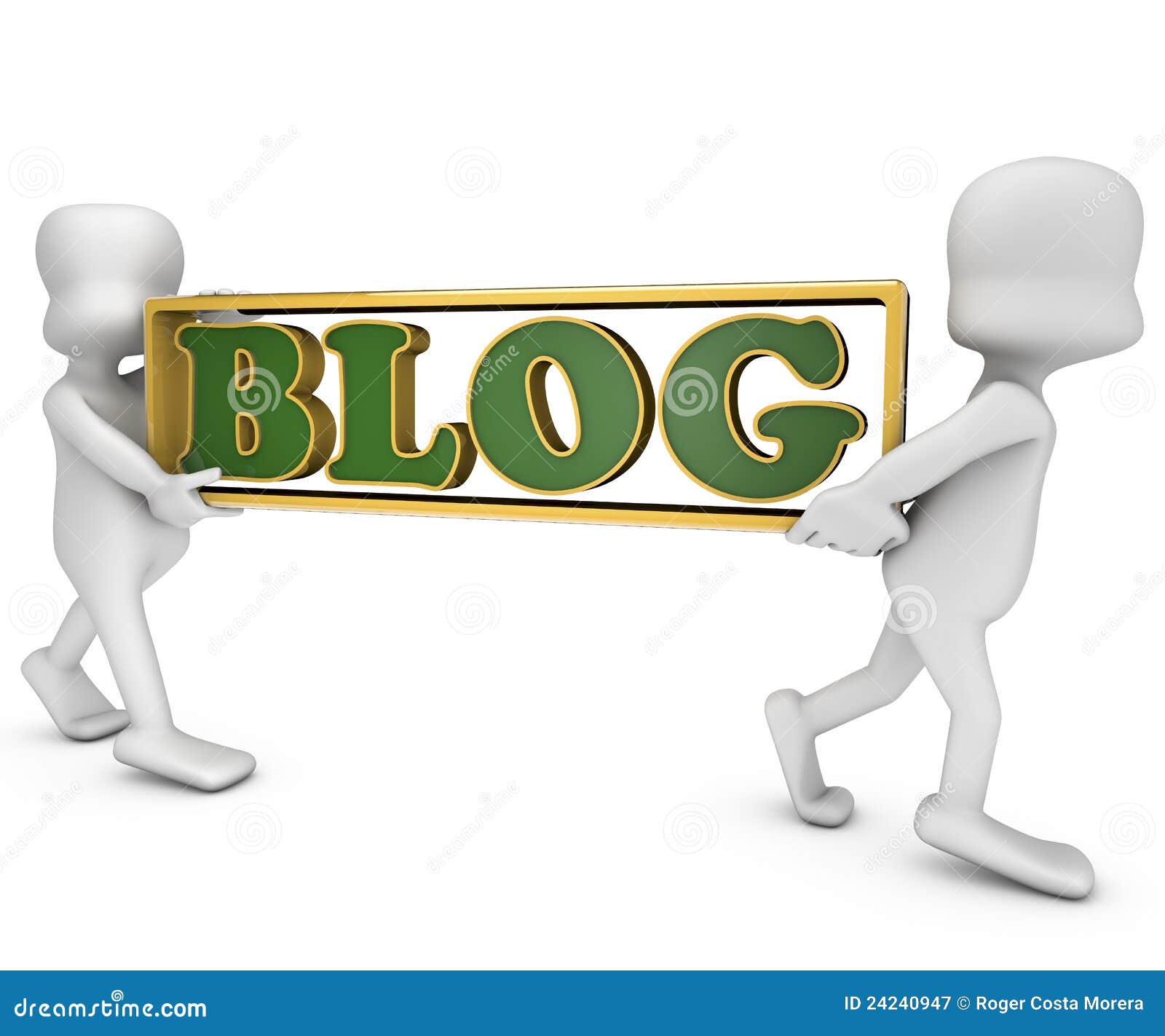 3d blog stock illustration. Illustration of personal - 24240947