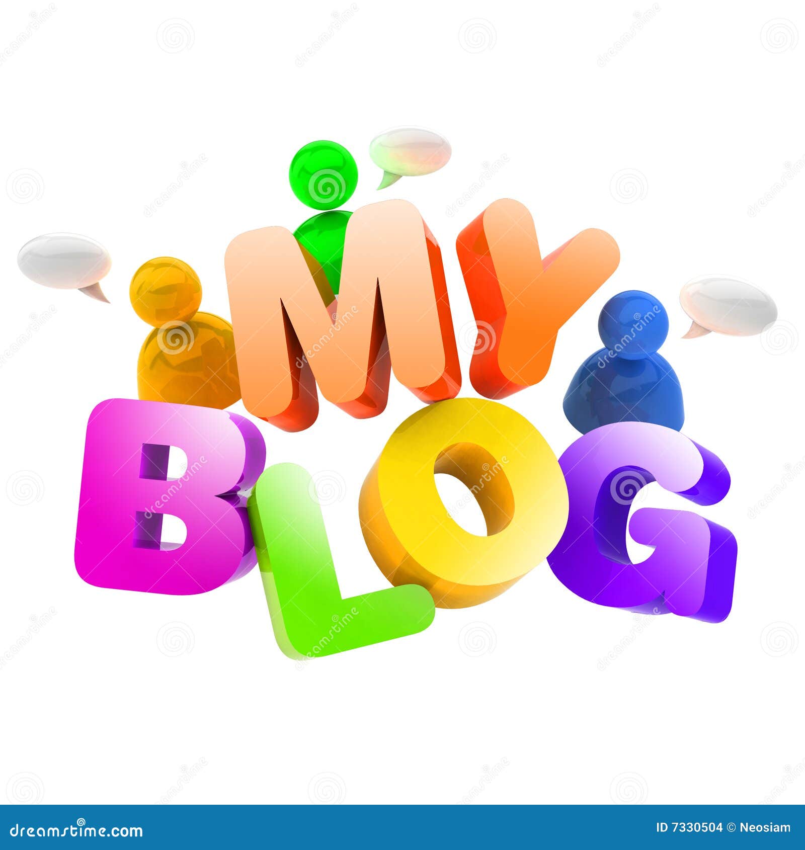 3D BLOG stock illustratie. Illustration of bericht, eenvoudig - 7330504