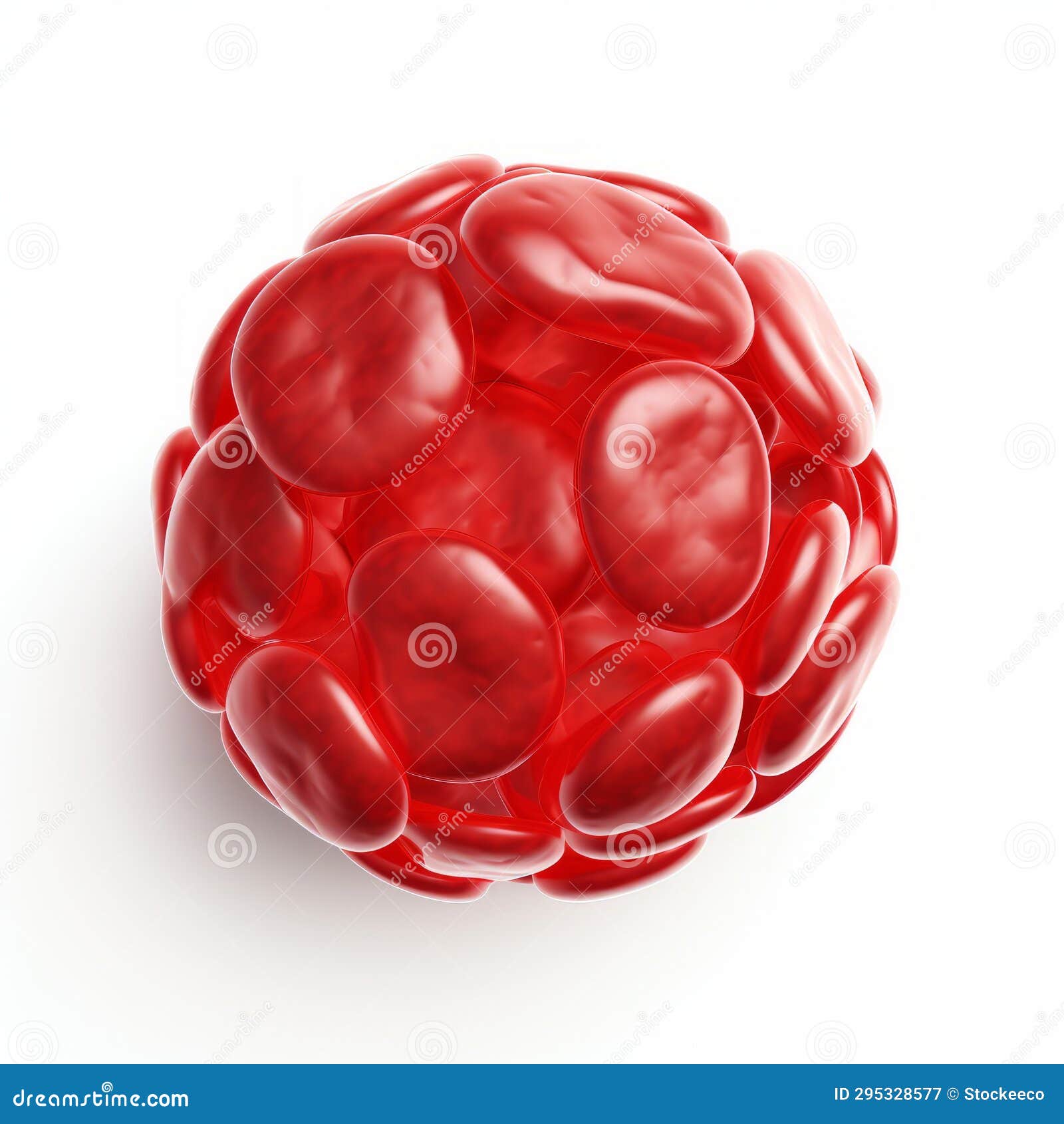 3d Blood Cell Illustration on White Background Stock Illustration ...