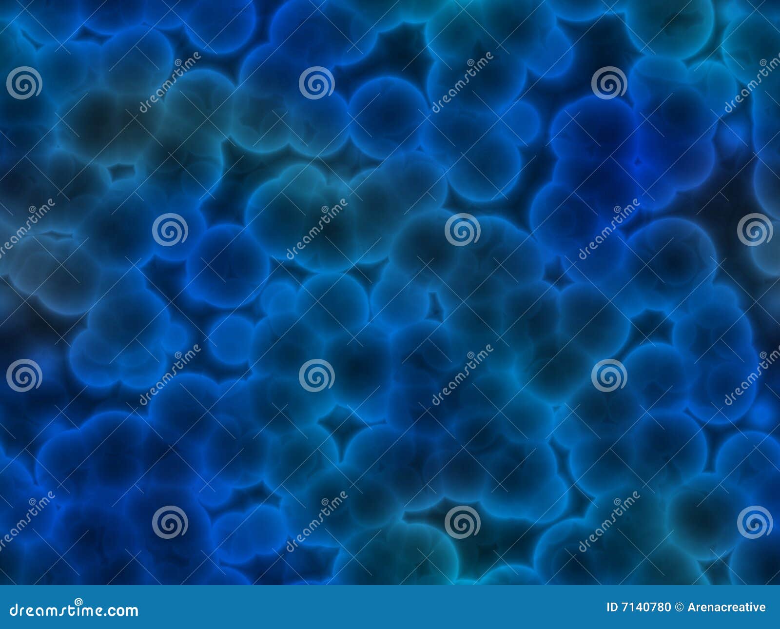 3d blue cells stock illustration. Illustration of biology - 7140780