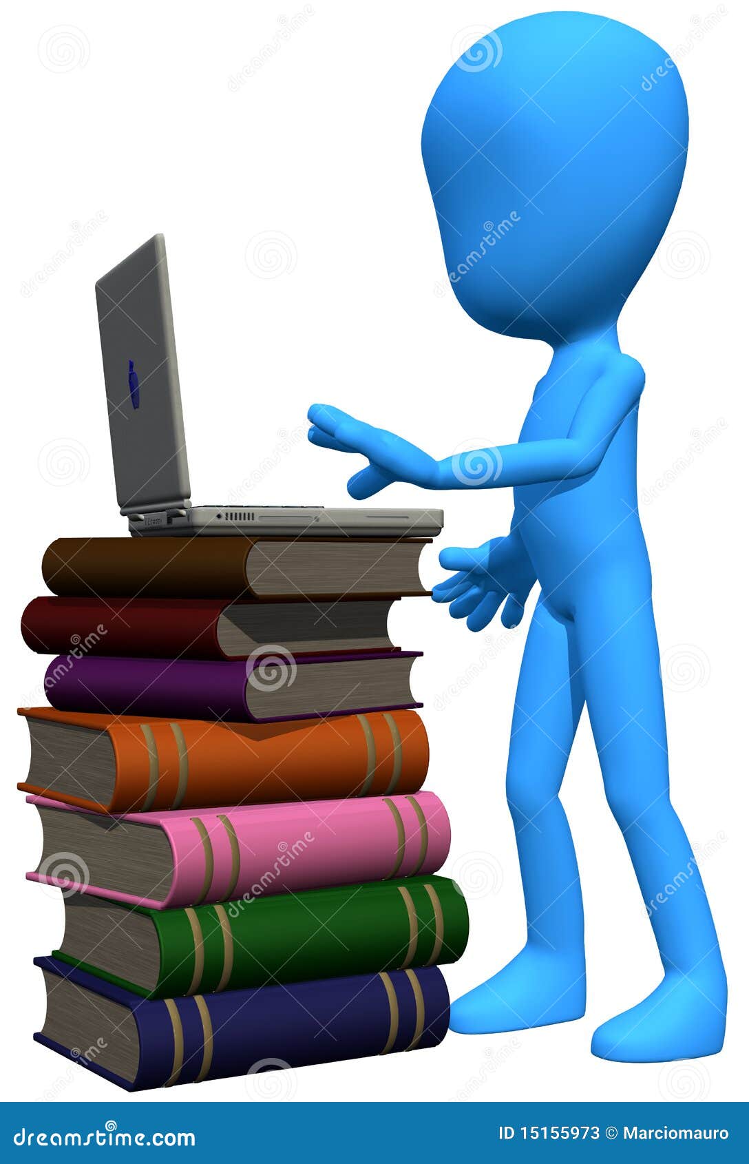 3d Puppet Books Computer Stock Illustrations – 7 3d Puppet Books ...