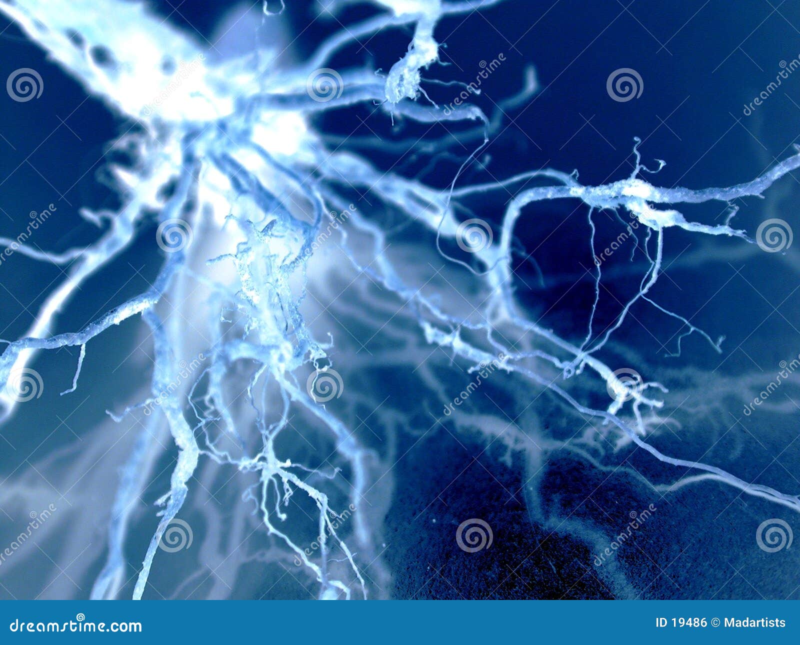 3D Blue Lightning Fire Texture Royalty Free Stock Image - Image: 19486
