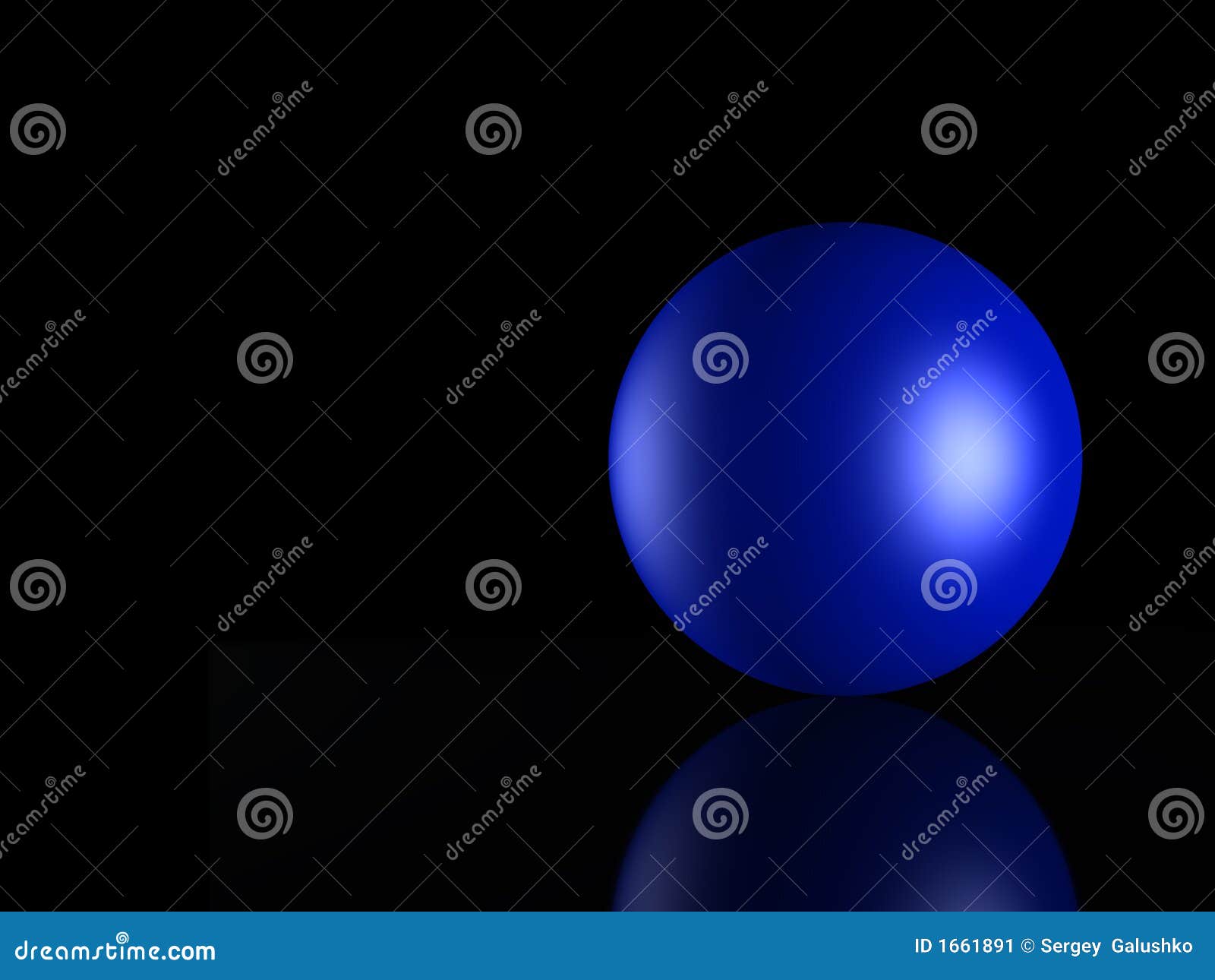3D blue_ sphere stock illustration. Illustration of backround - 1661891