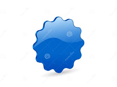3D blue vector badge stock vector. Illustration of design - 4459968