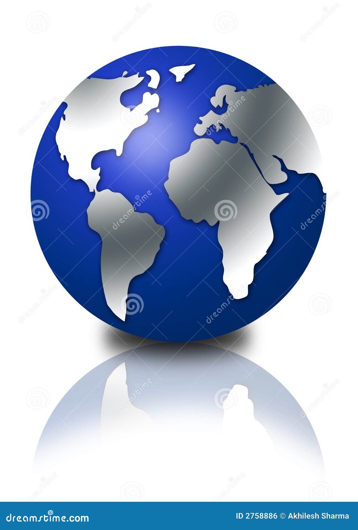 3d bol stock illustratie. Illustration of milieu, zilver - 2758886