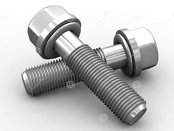 3d bolts stock illustration. Illustration of bolts, rendered - 23781349