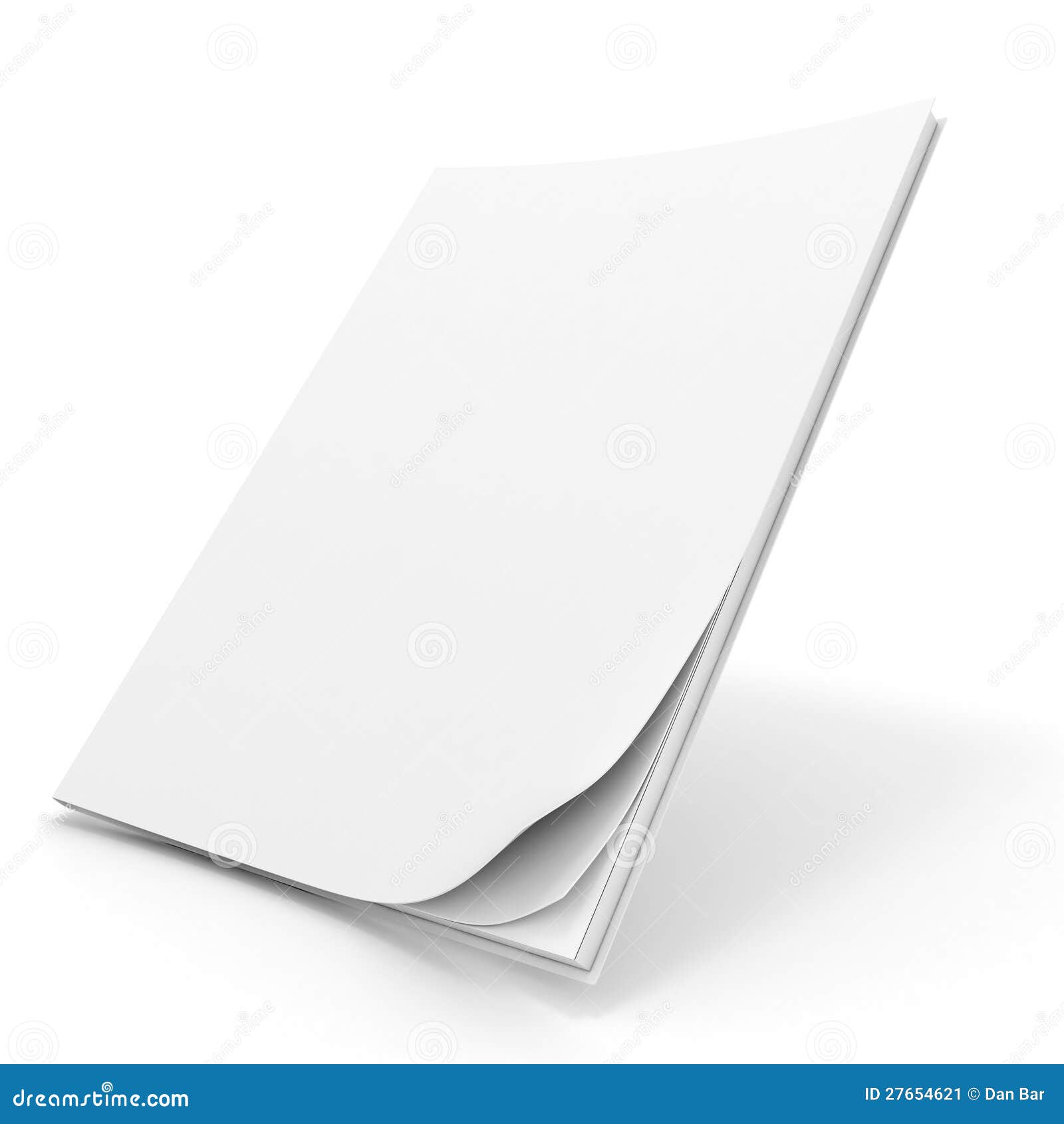 3d book with blank cover stock illustration. Illustration of library ...