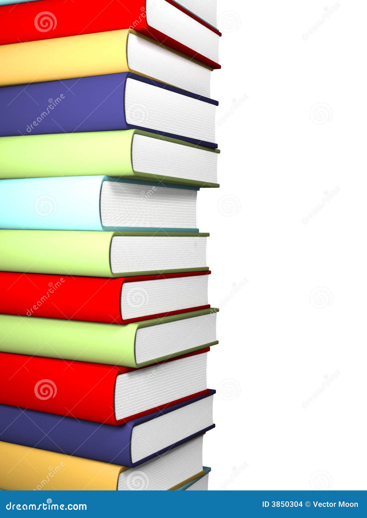 3d Books Massive for Design Stock Illustration - Illustration of ...