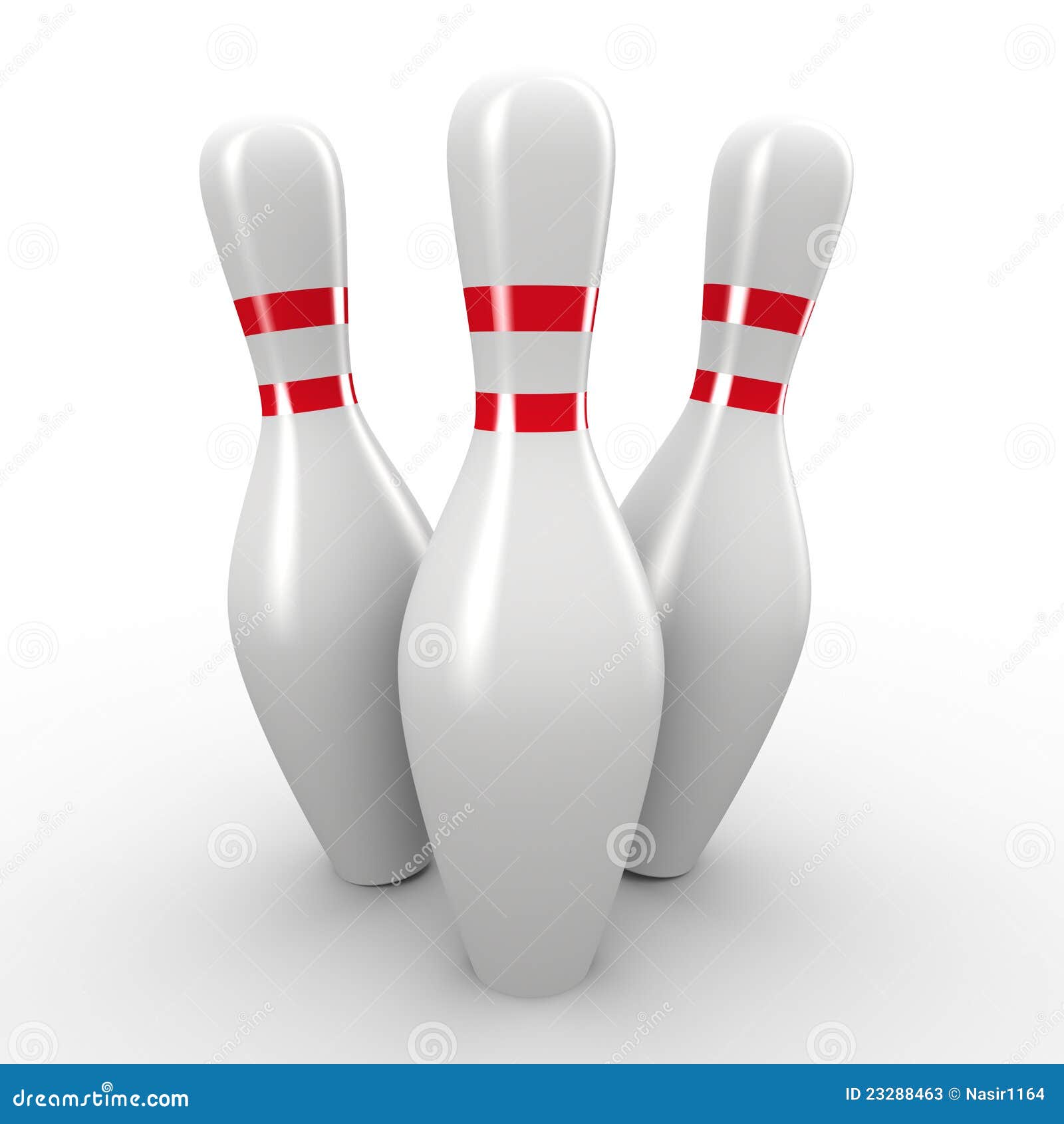 3d bowling pins stock illustration. Illustration of recreation - 23288463
