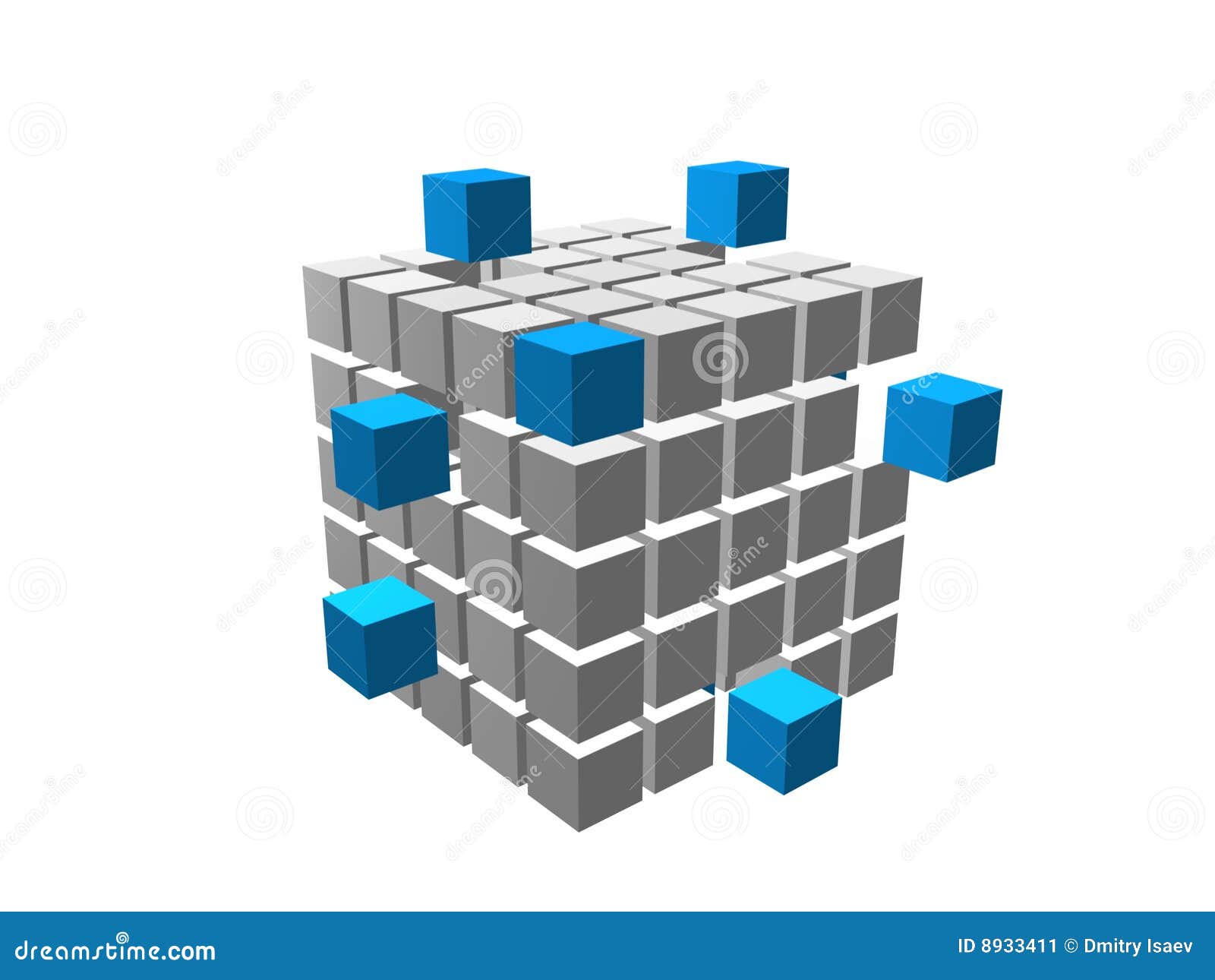 3d box 02 stock illustration. Illustration of structure - 8933411