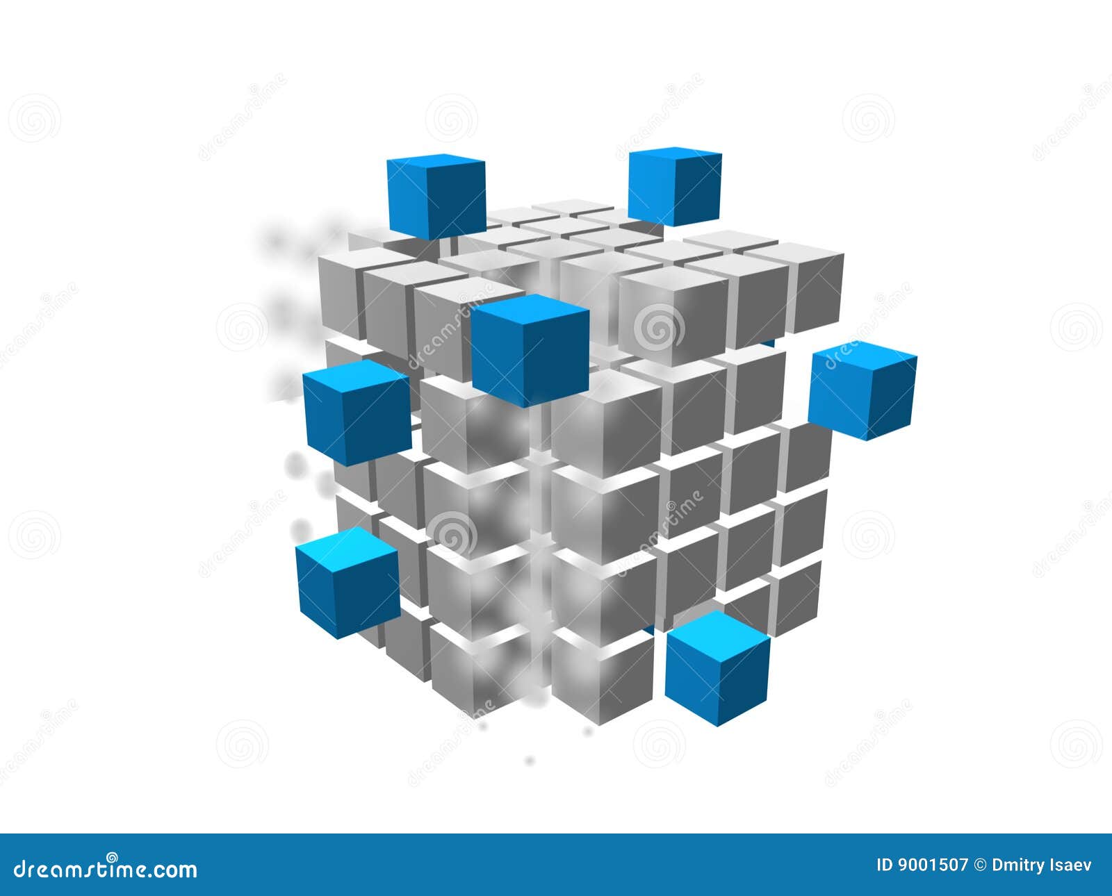 3d box 03 stock illustration. Illustration of gray, creation - 9001507