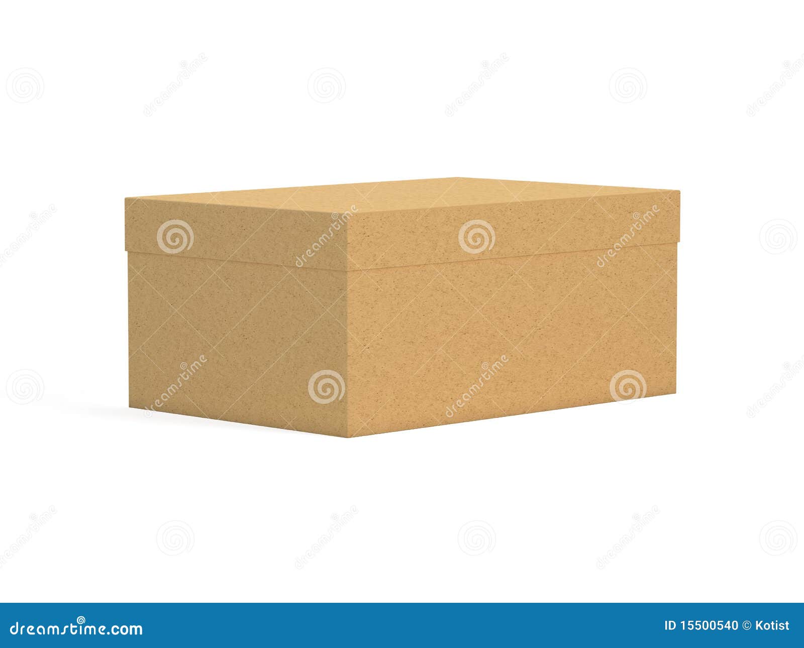 3d box stock illustration. Illustration of shipped, packaging - 15500540