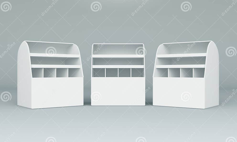 3D box display stock illustration. Illustration of advertisement - 25643989