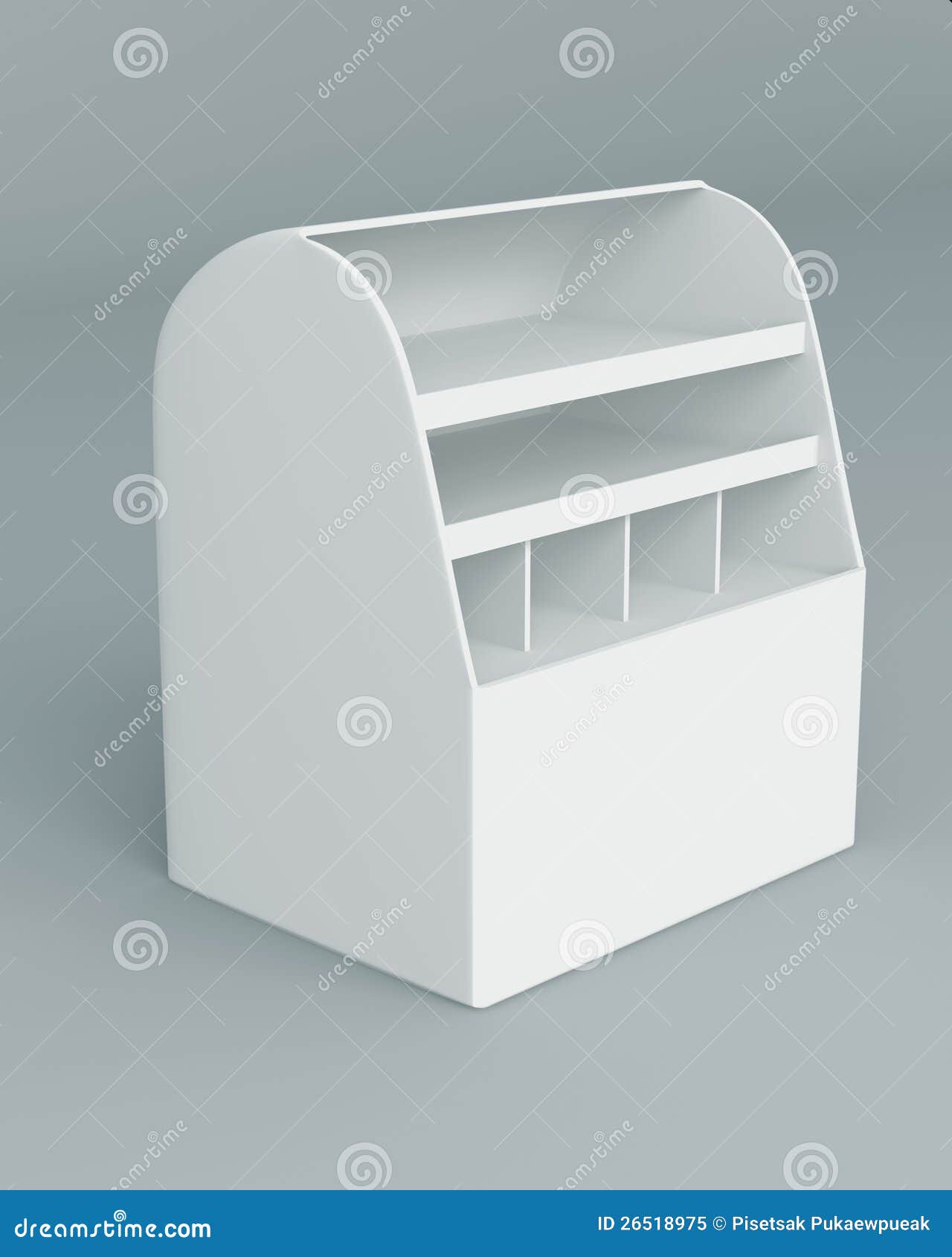 3D box display stock illustration. Illustration of business - 26518975