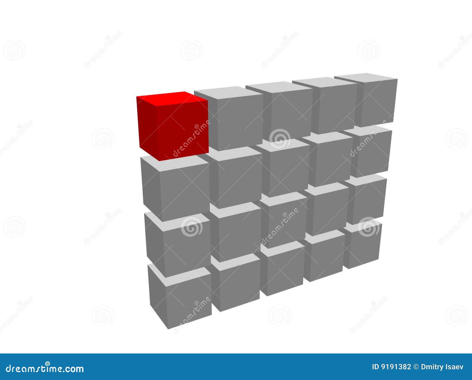 3d box wall 20 stock illustration. Illustration of isolated - 9191382