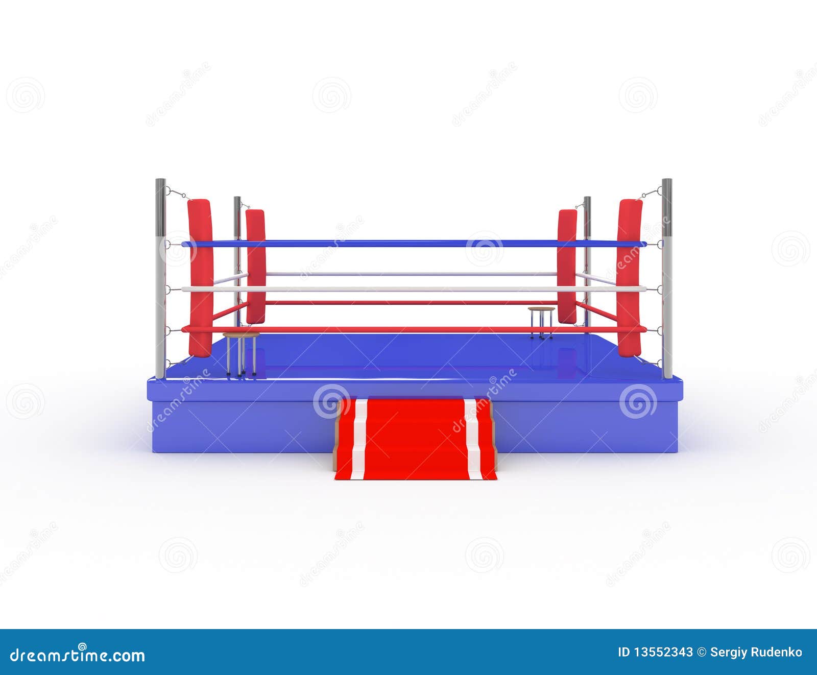 3d boxing ring stock illustration. Illustration of arena - 13552343