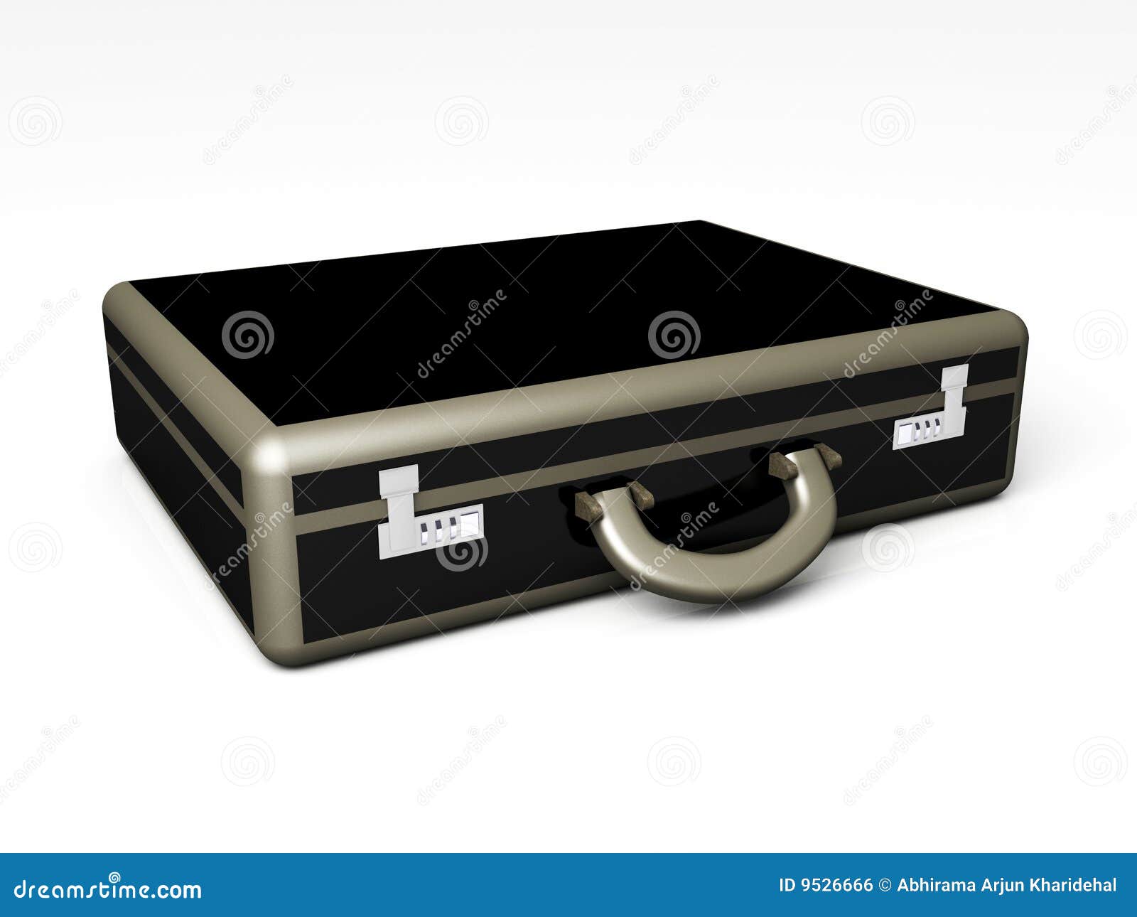 3D Briefcase Rendering Stock Image | CartoonDealer.com #9526669