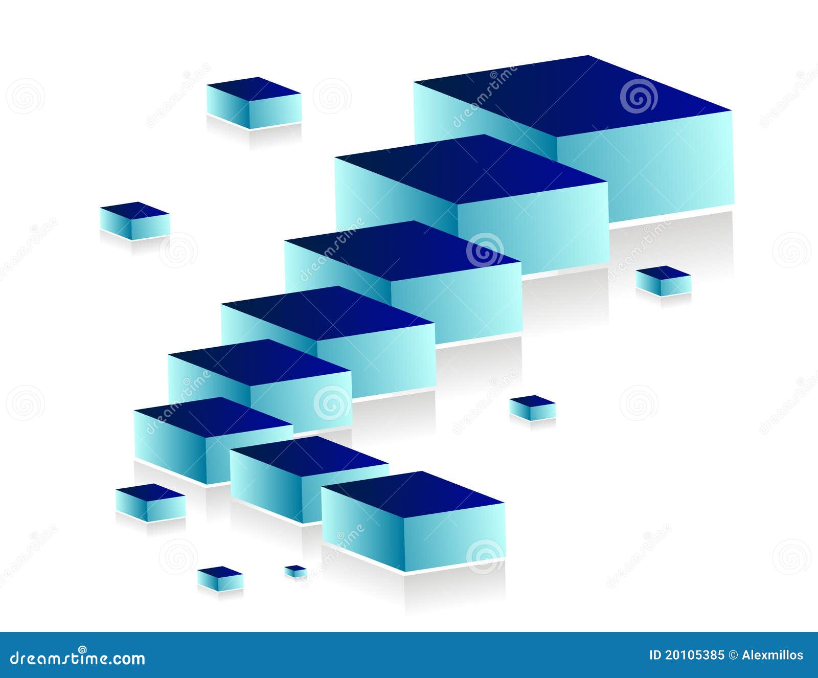 3d Building Blocks Illustration Stock Illustration - Illustration of ...