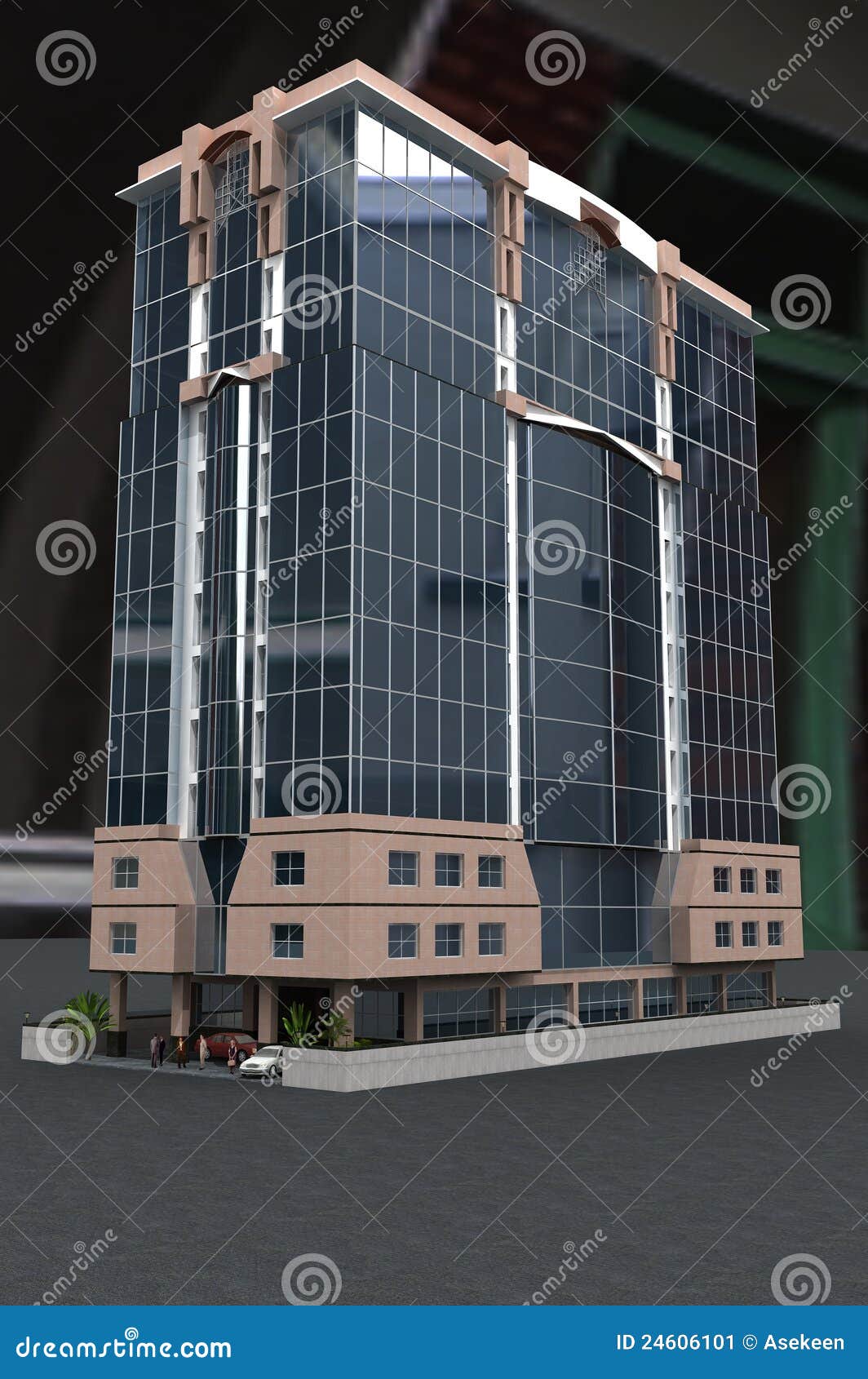 3d building render stock image. Image of block, beautiful - 24606101