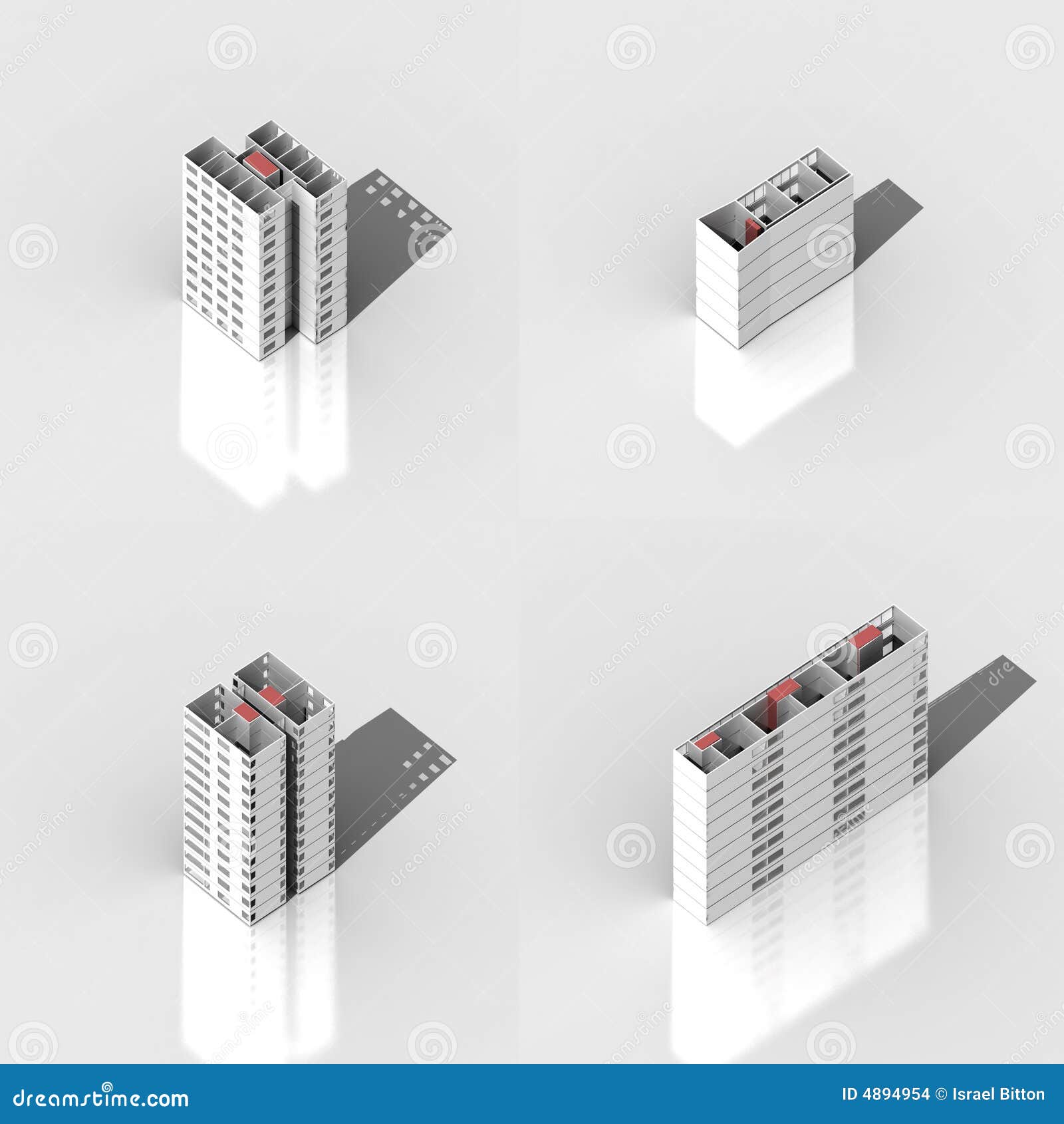 3D building set stock illustration. Illustration of engineer - 4894954