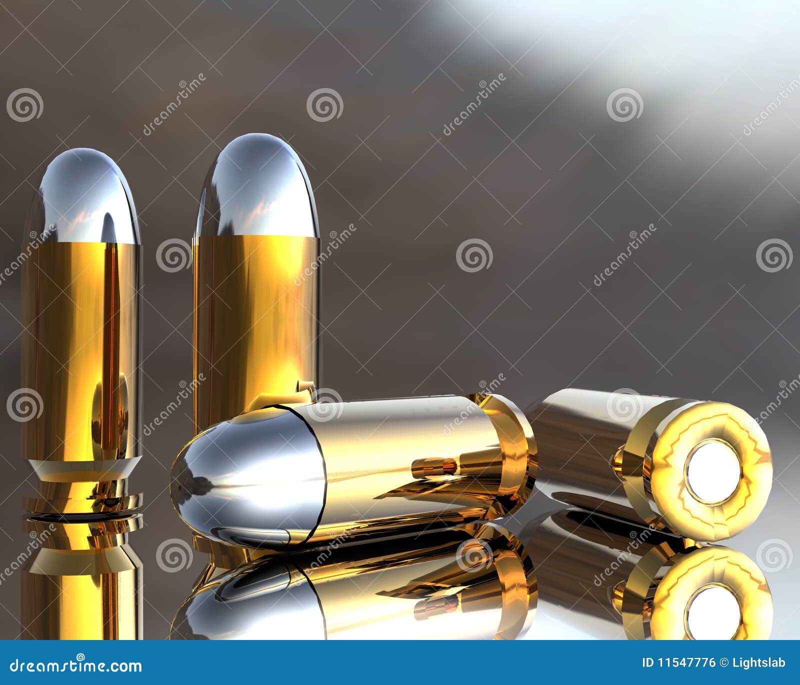 3D bullets stock illustration. Illustration of deadly - 11547776