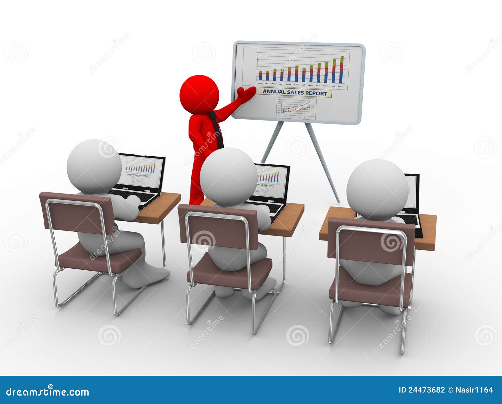 3d business conference stock illustration. Illustration of education ...