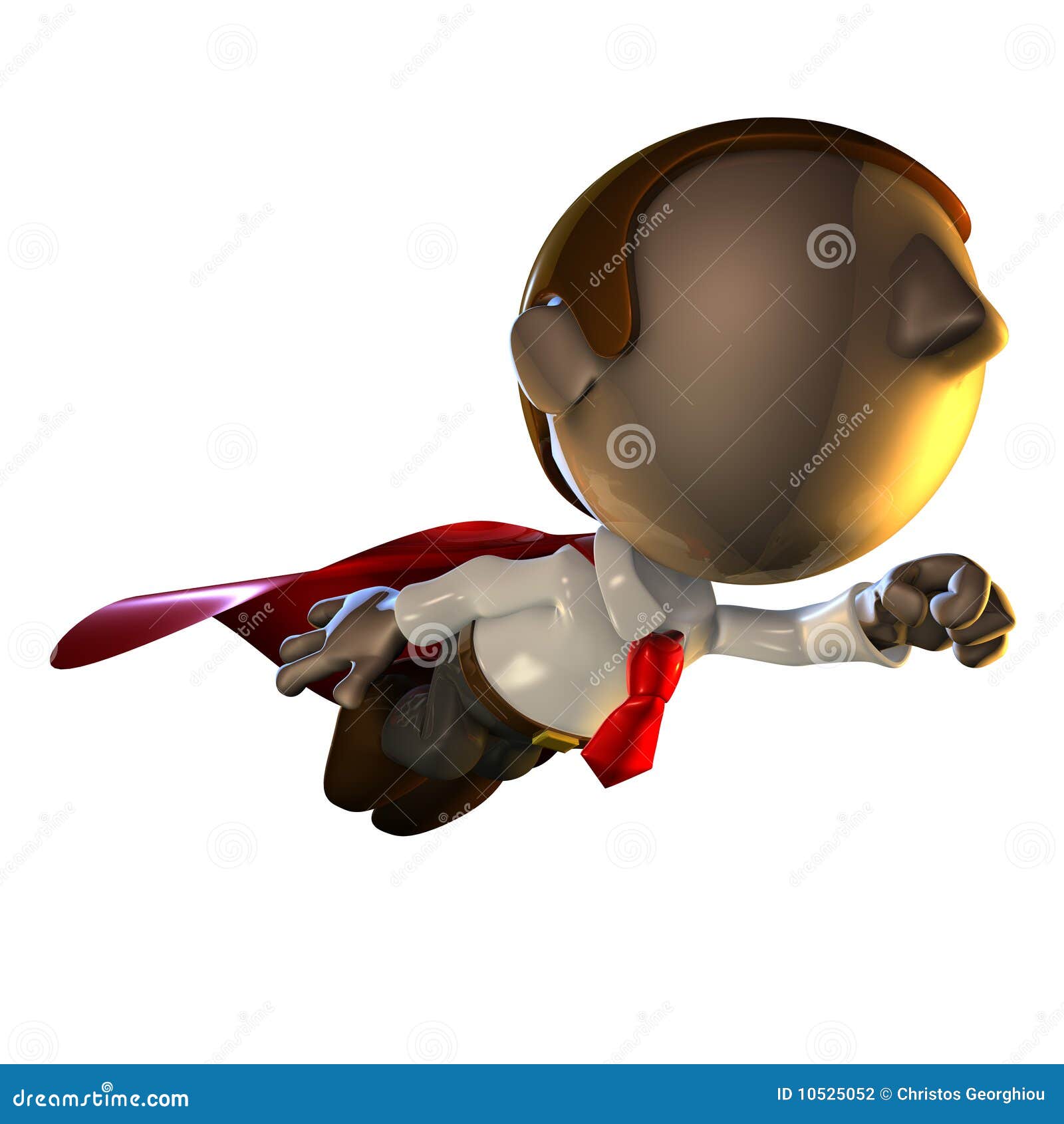 3d Business Man Character Flying Stock Illustration - Illustration of ...