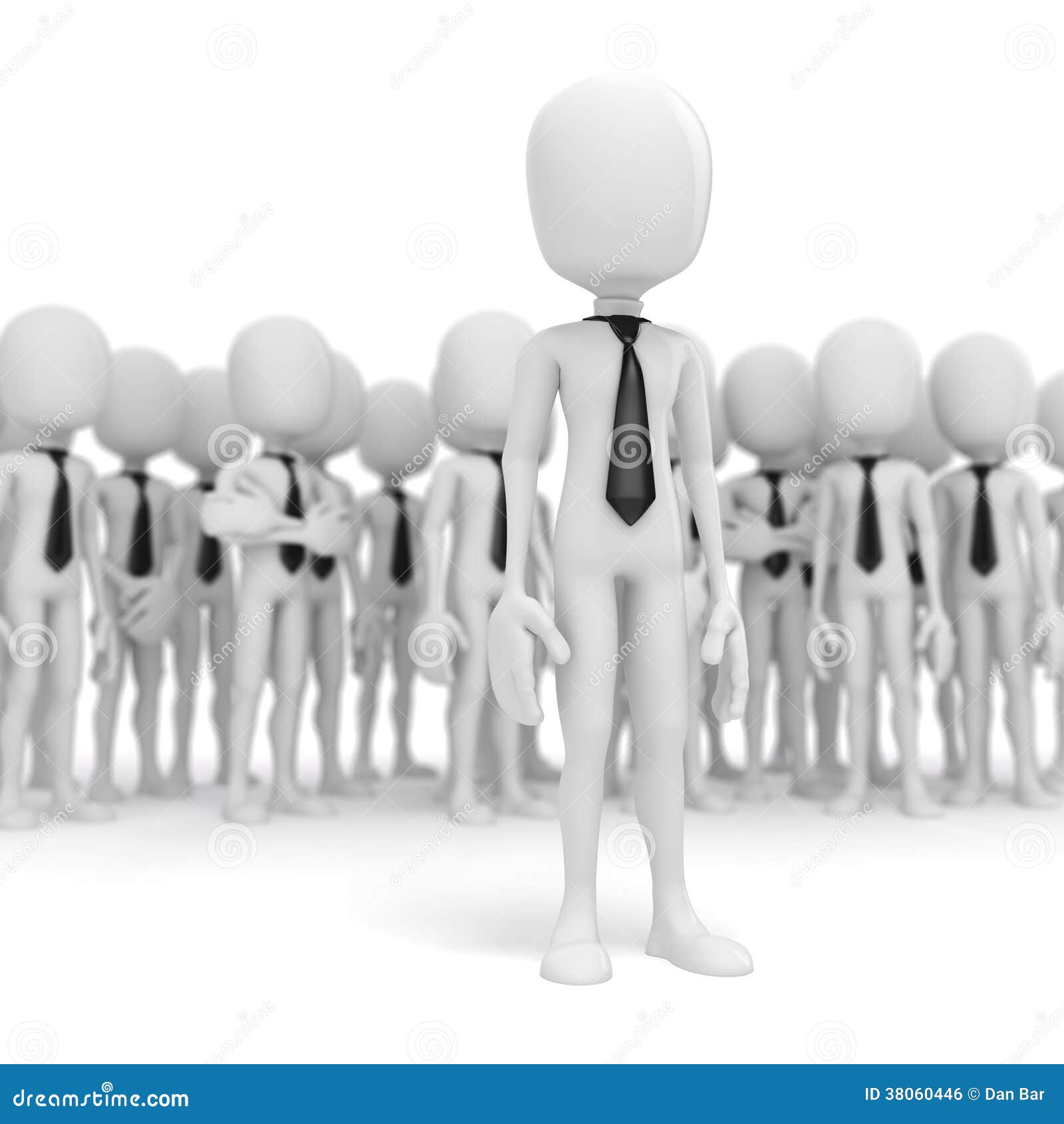 3d business man leader stock illustration. Illustration of confident ...