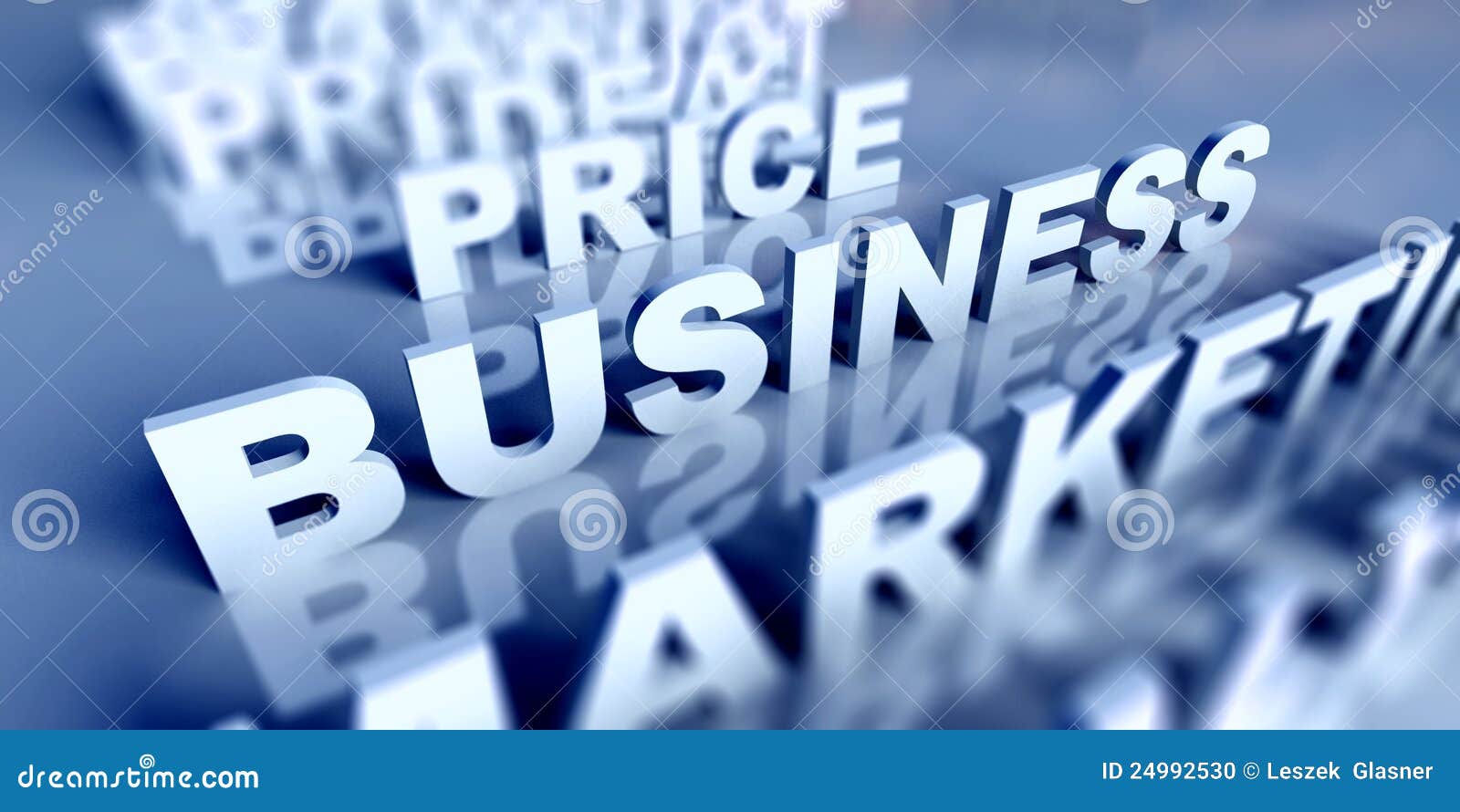 3d Business Text Table and Business Stock Illustration - Illustration ...
