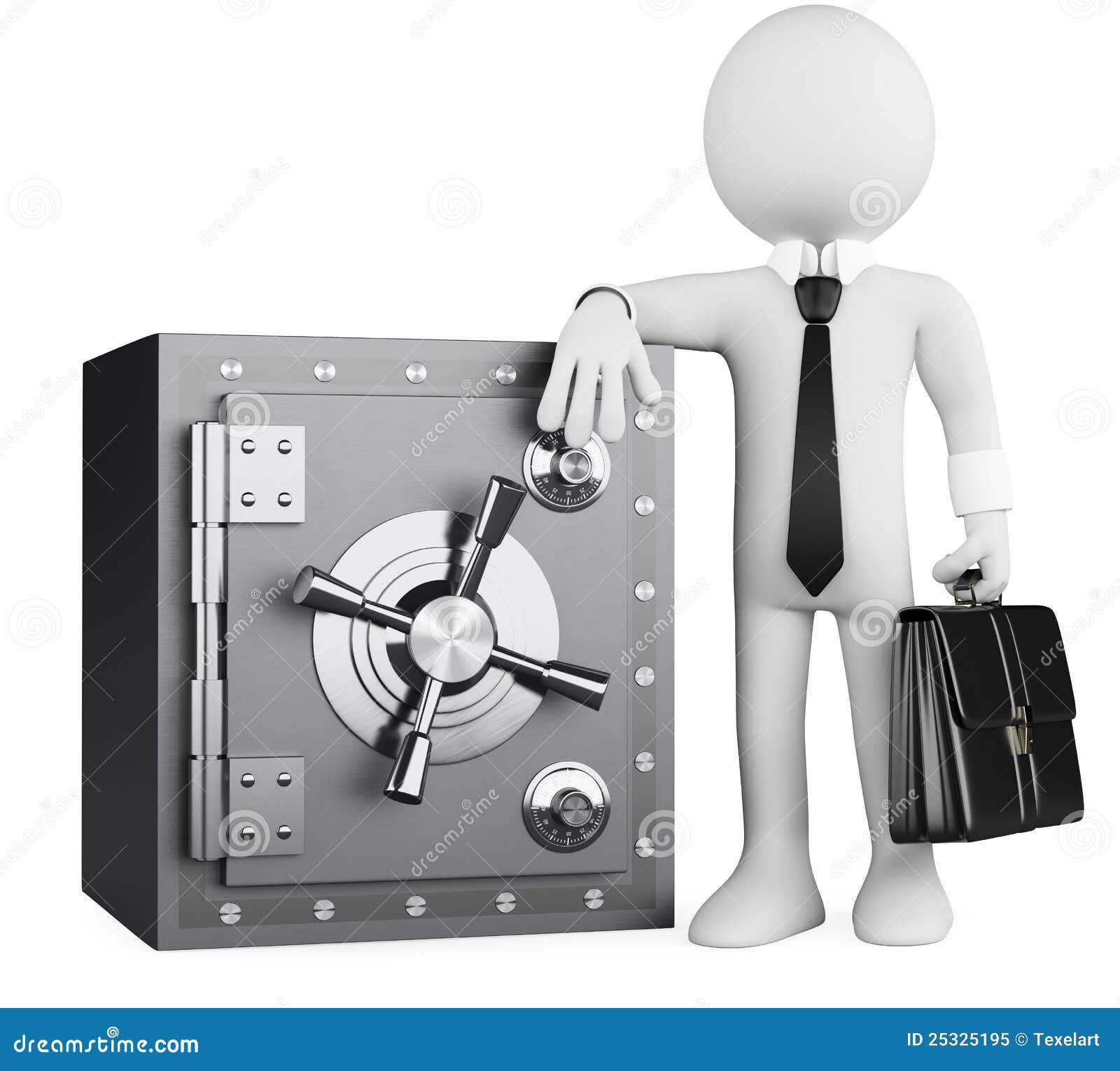 Banker White Background