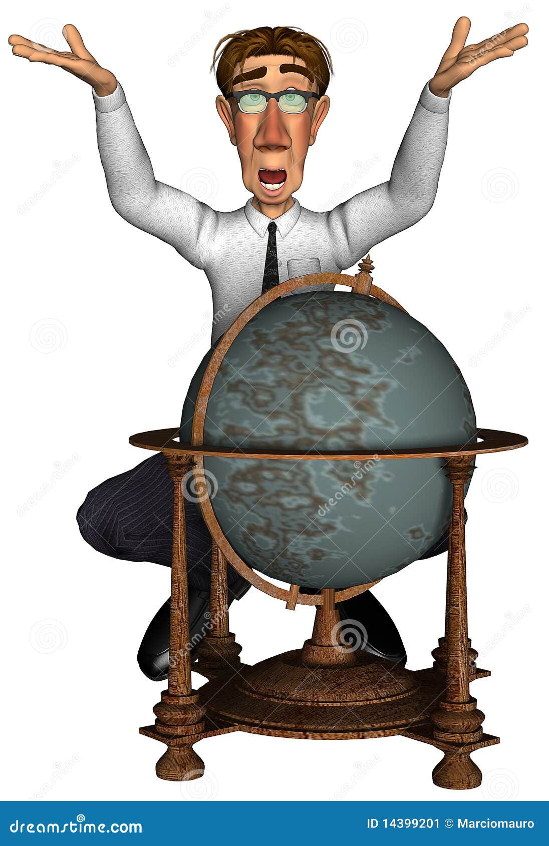 Global Map With Cartoon Animals Vector Illustration | CartoonDealer.com ...