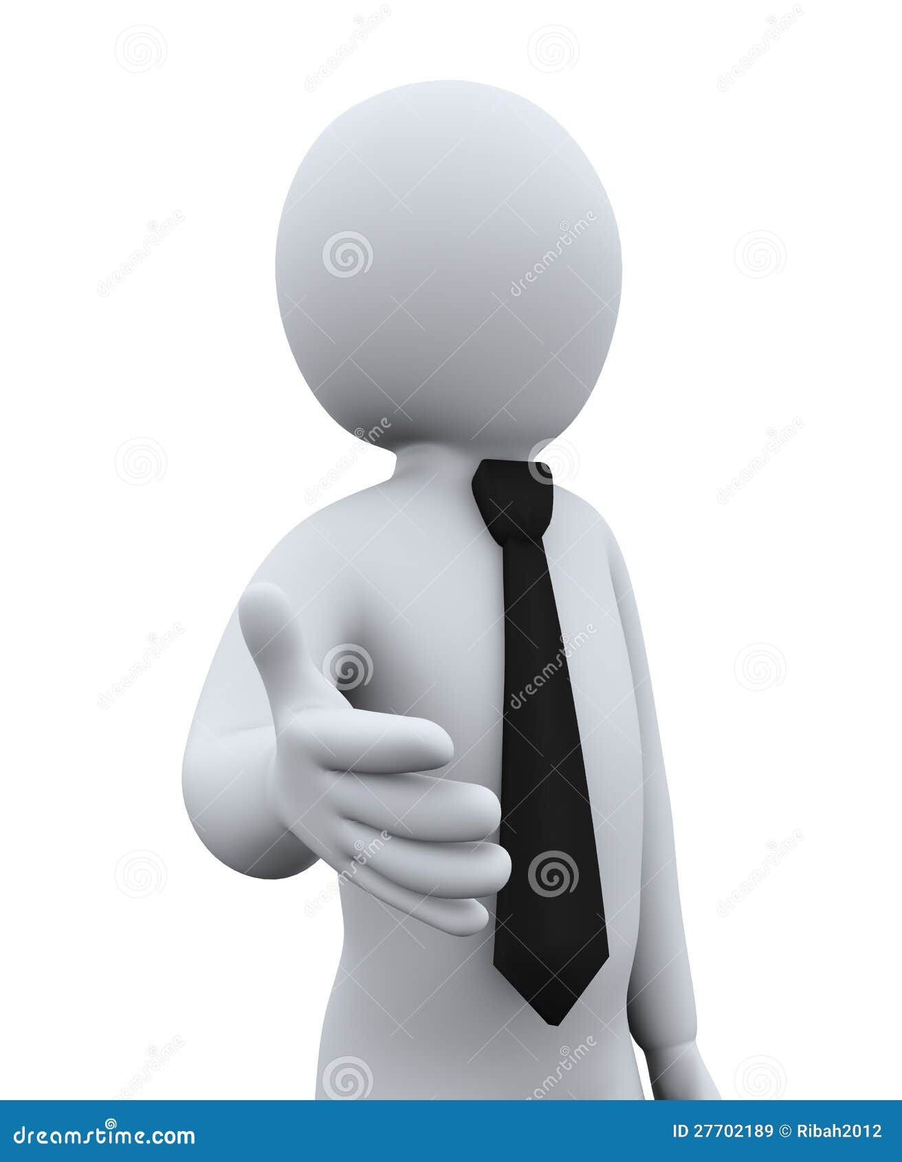 3d Businessman Presentation Stock Illustration - Illustration of ...