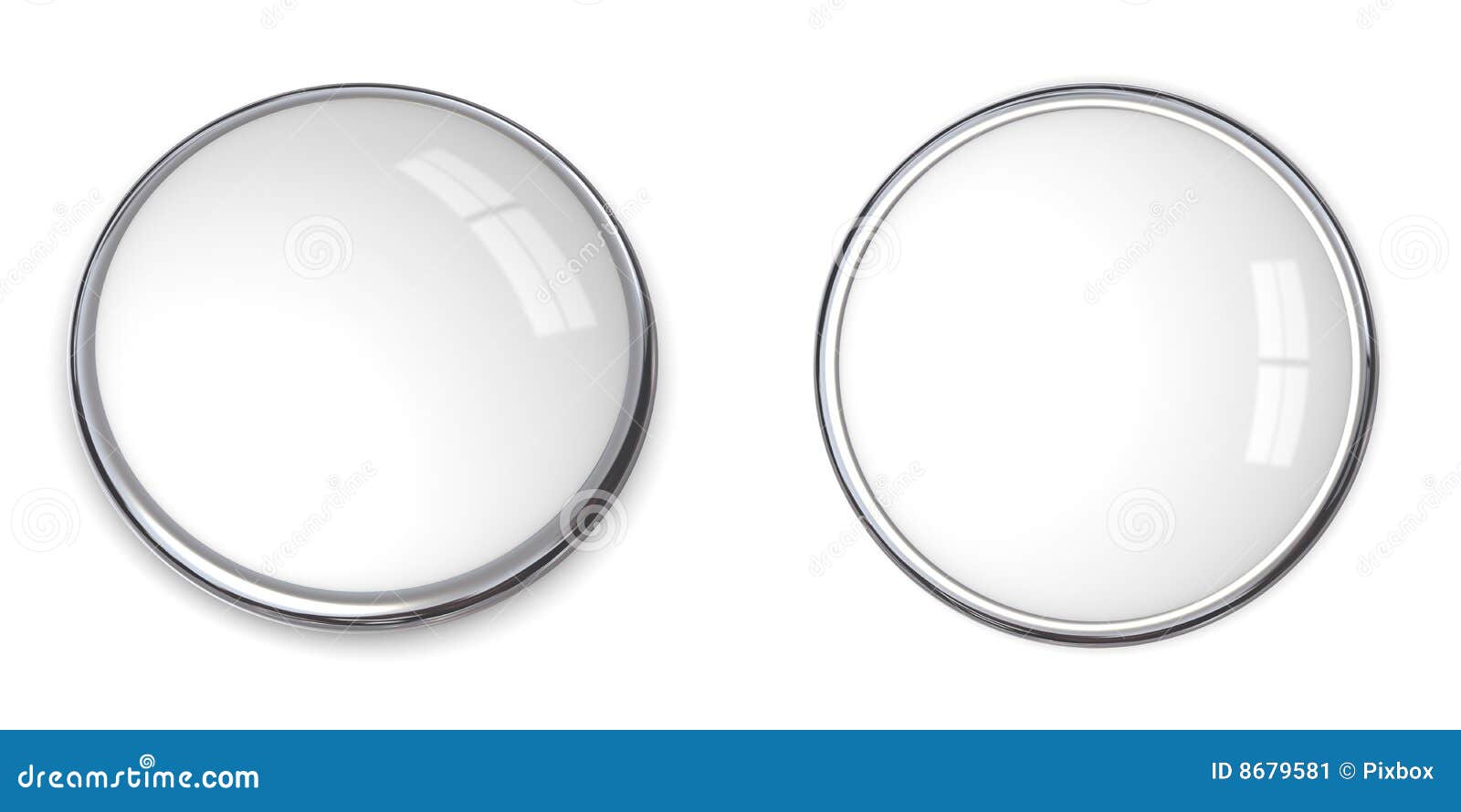 3D Button Solid White stock illustration. Illustration of bright - 8679581