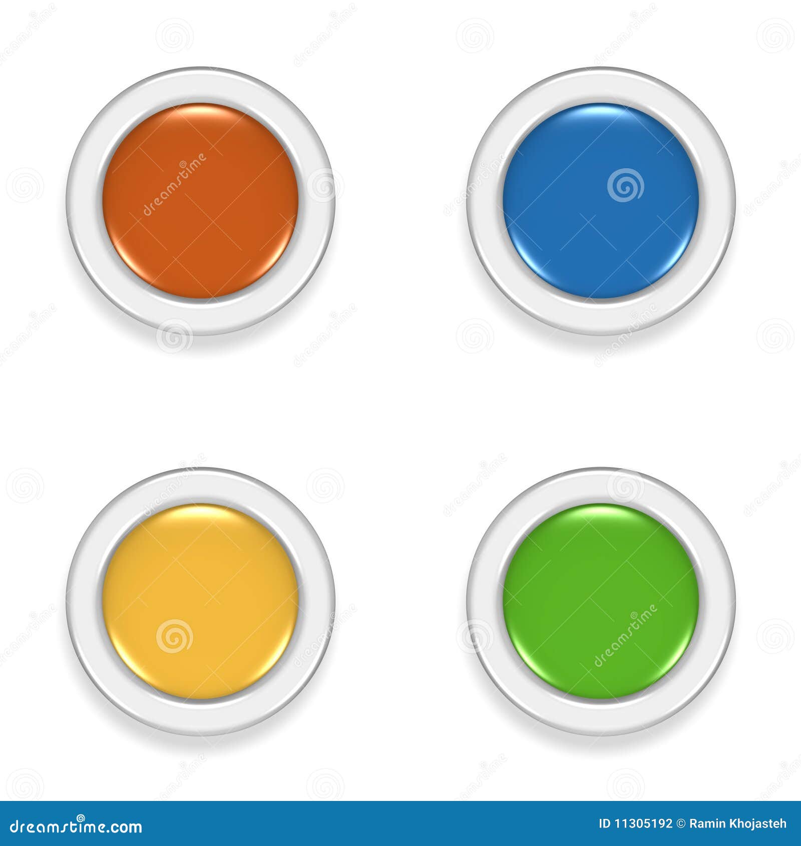 3D Buttons stock illustration. Illustration of color - 11305192