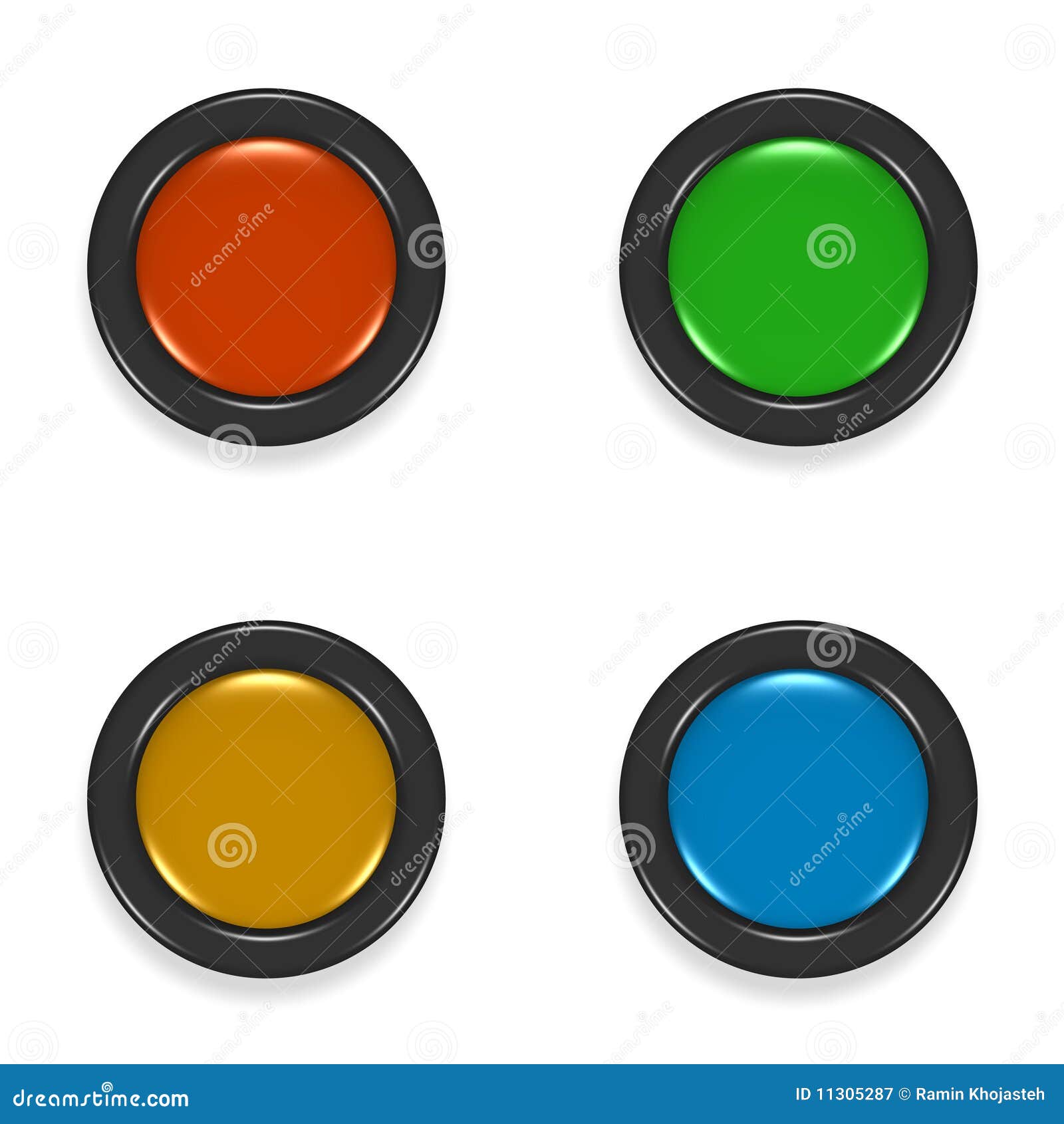 3D Buttons stock illustration. Illustration of brand - 11305287