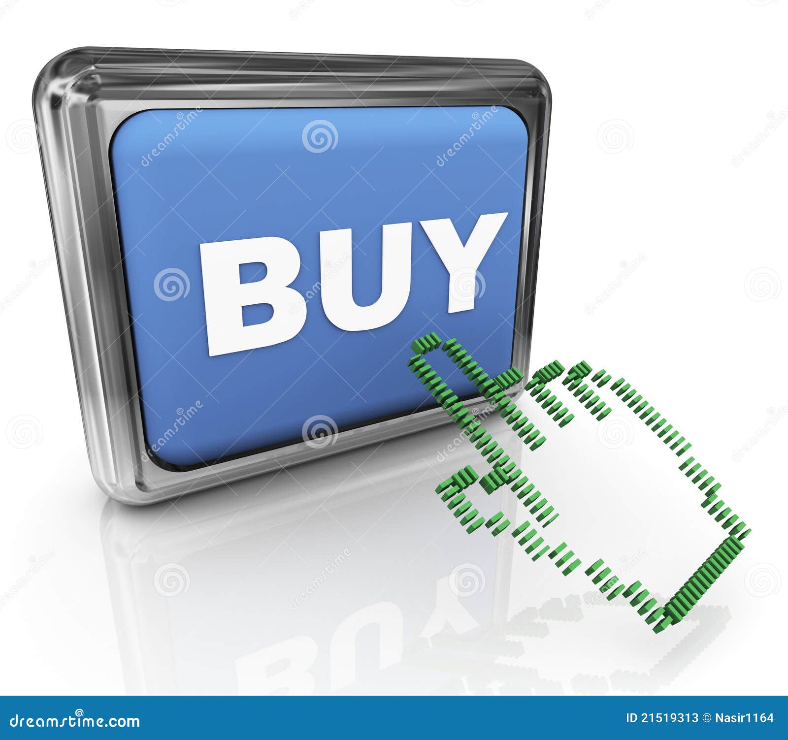 3d buy button and pointer stock illustration. Illustration of arrow ...