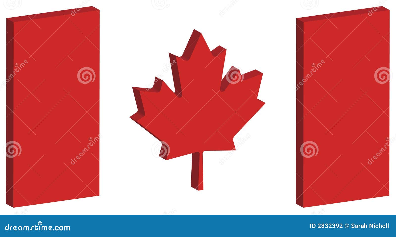 3D Canada Flag 1 Picture. Image: 2832392