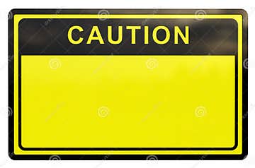 3D Caution sign stock illustration. Illustration of black - 14374919