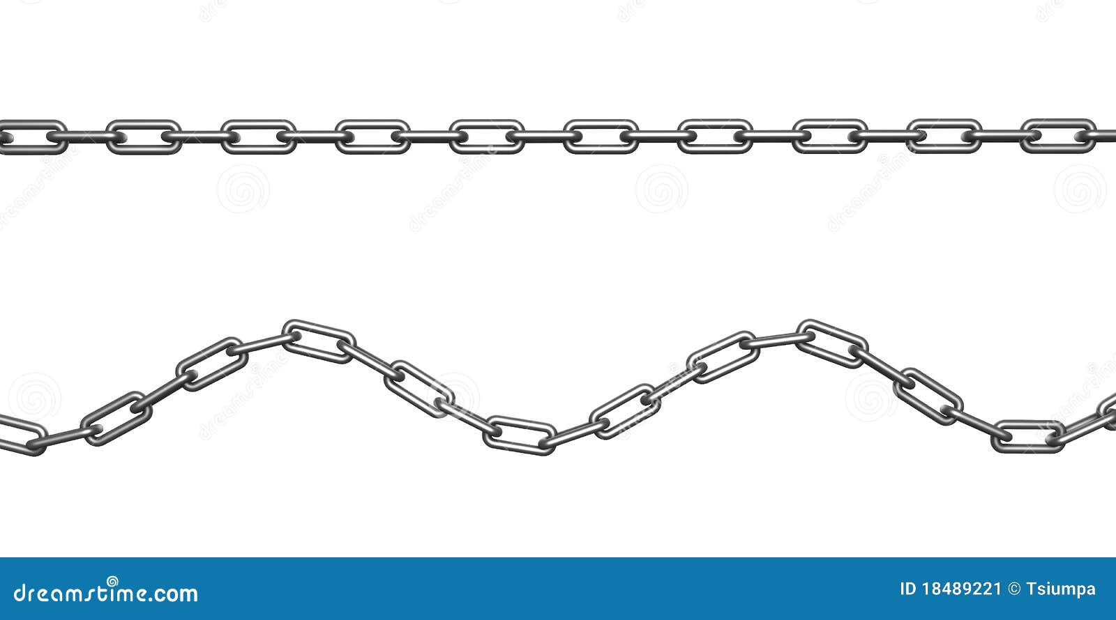 3d chain stock illustration. Illustration of white, interconnect - 18489221