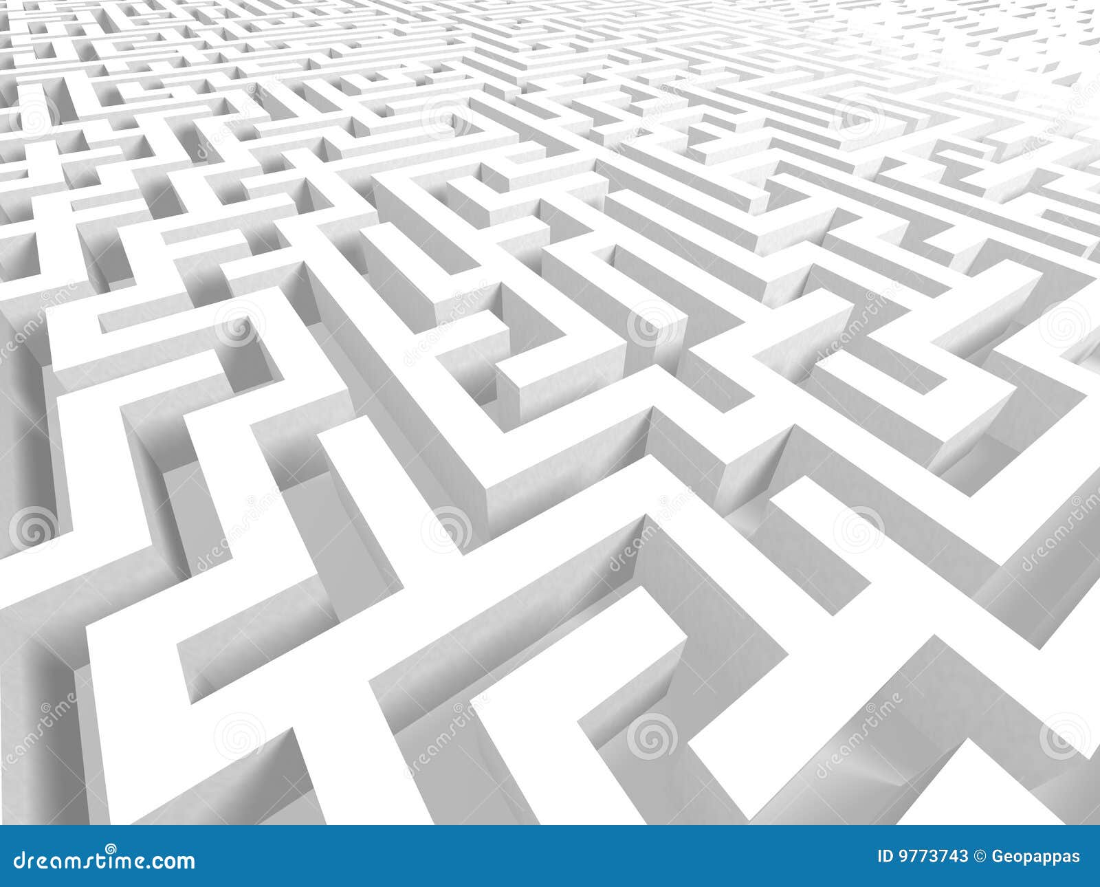 3D Challenge Challenging Maze Background Stock Illustration ...