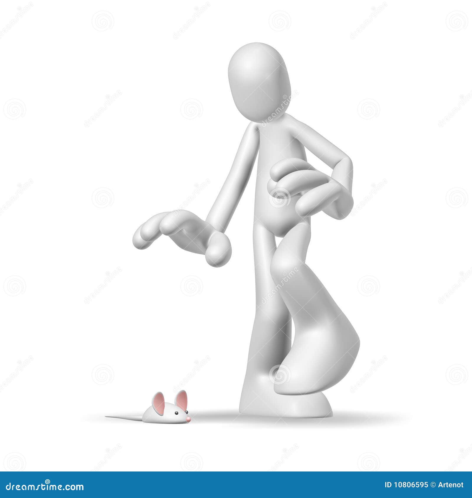 3d character stock illustration. Illustration of personage - 10806595