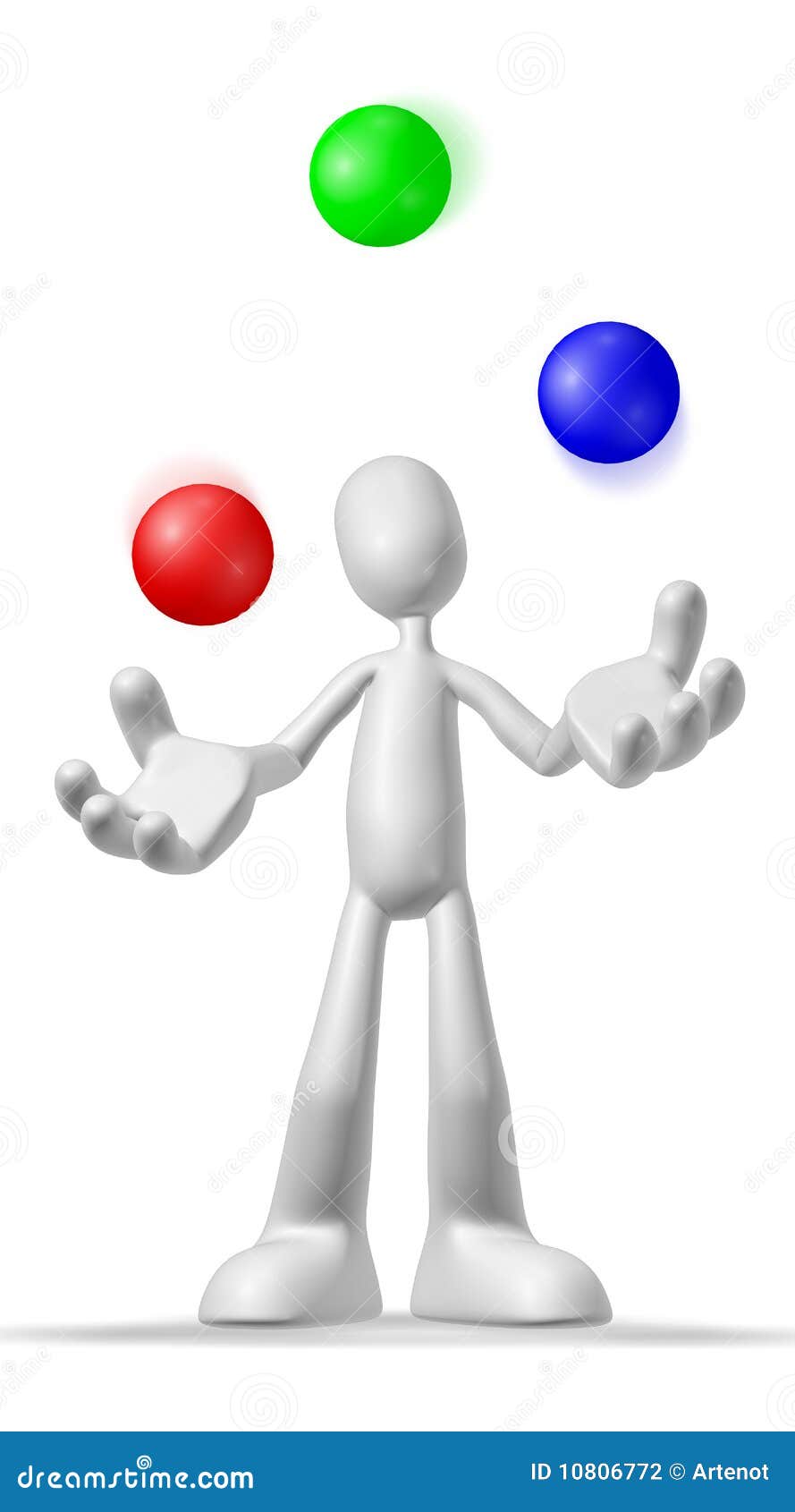 3d character stock illustration. Illustration of professional - 10806772