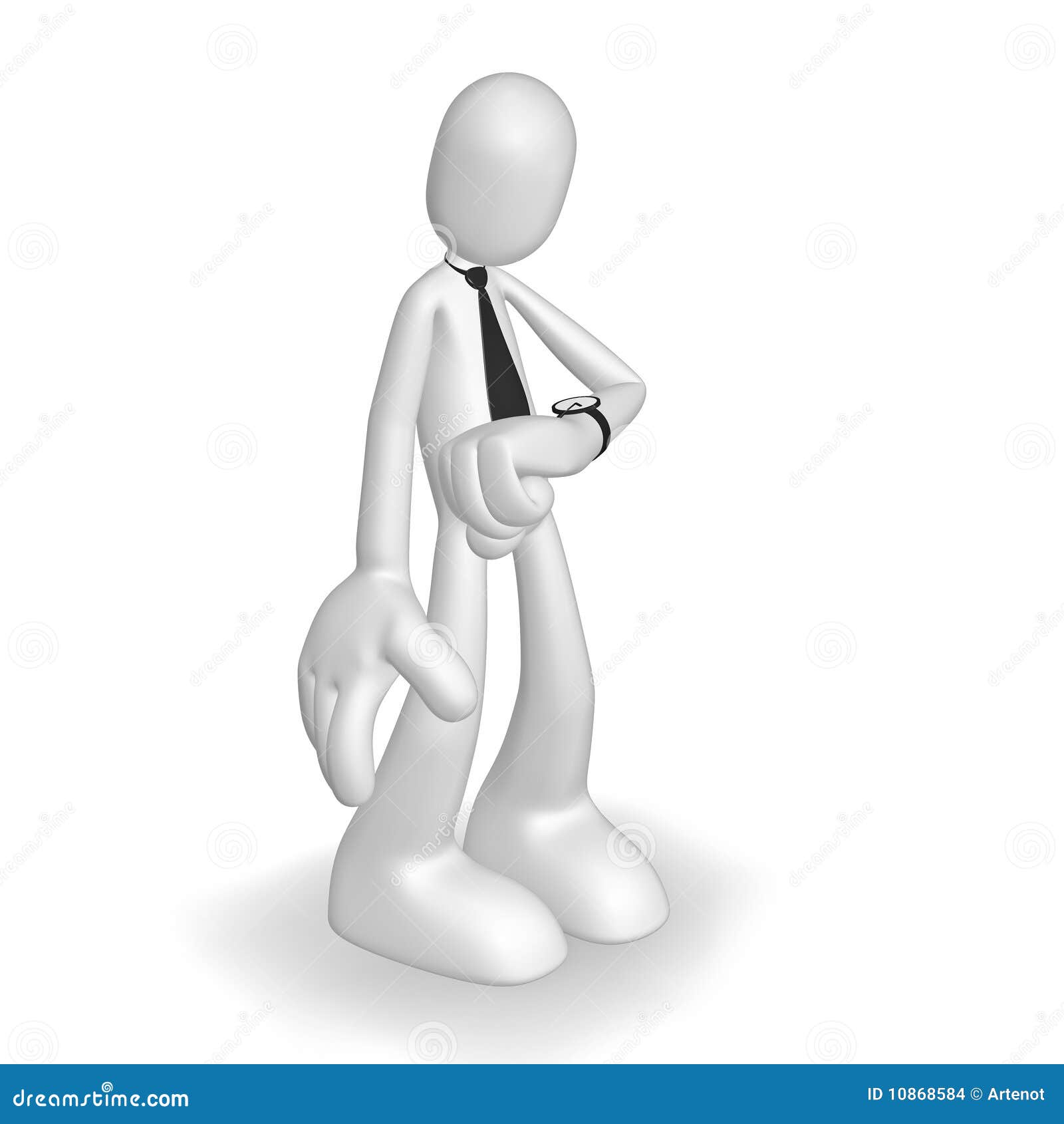 3d character stock illustration. Illustration of humanoid - 10868584