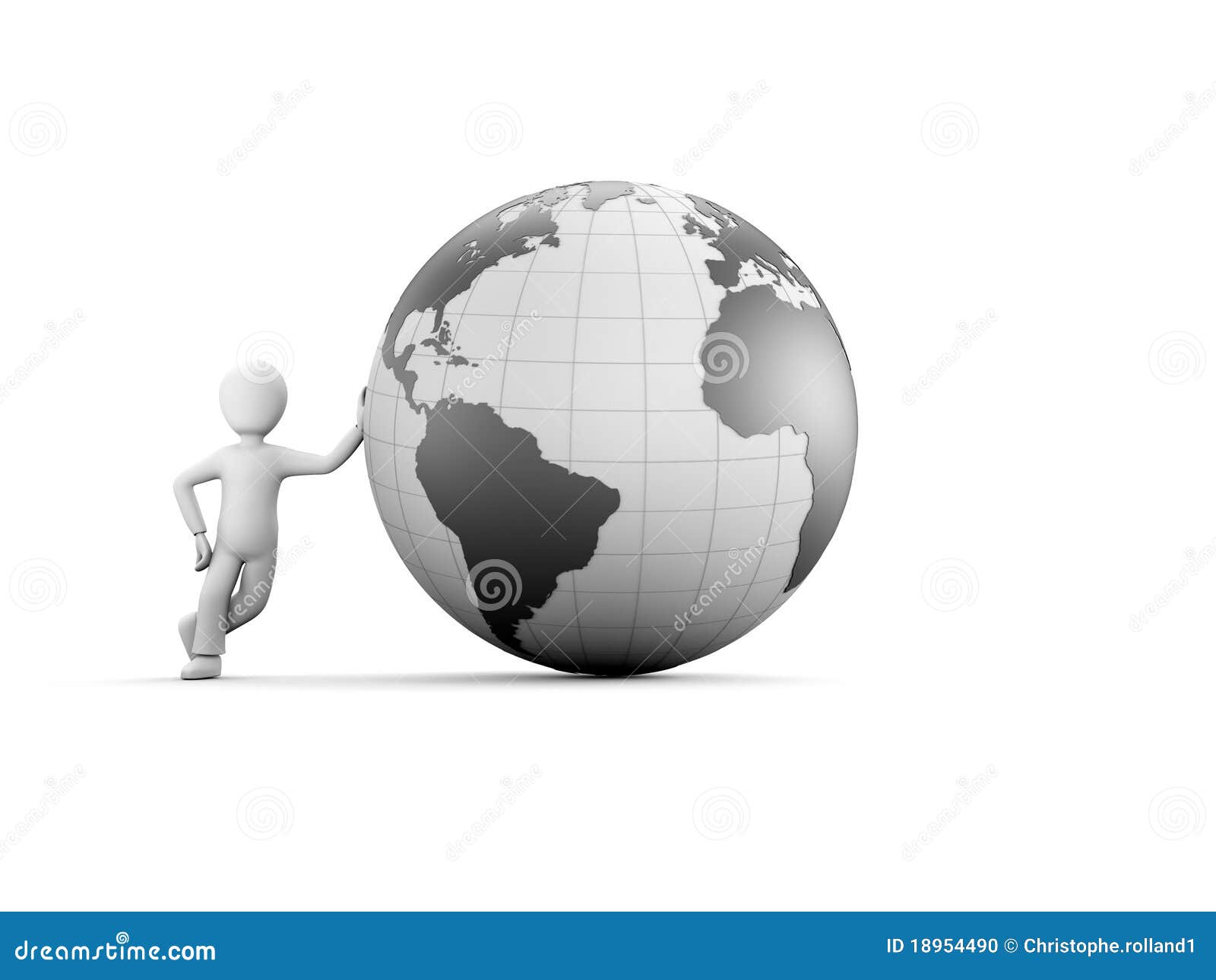 Grey Globe Map Isolated On White Background. Neutrality Concept Vector ...