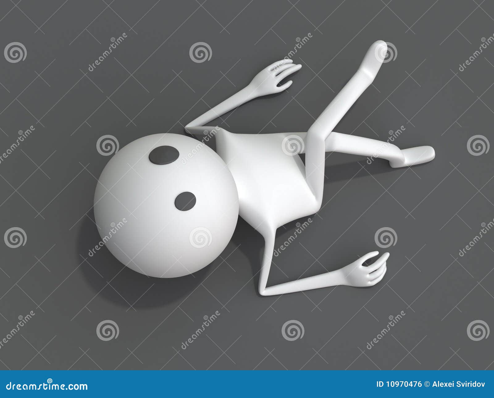 3d character has a rest stock illustration. Illustration of background ...