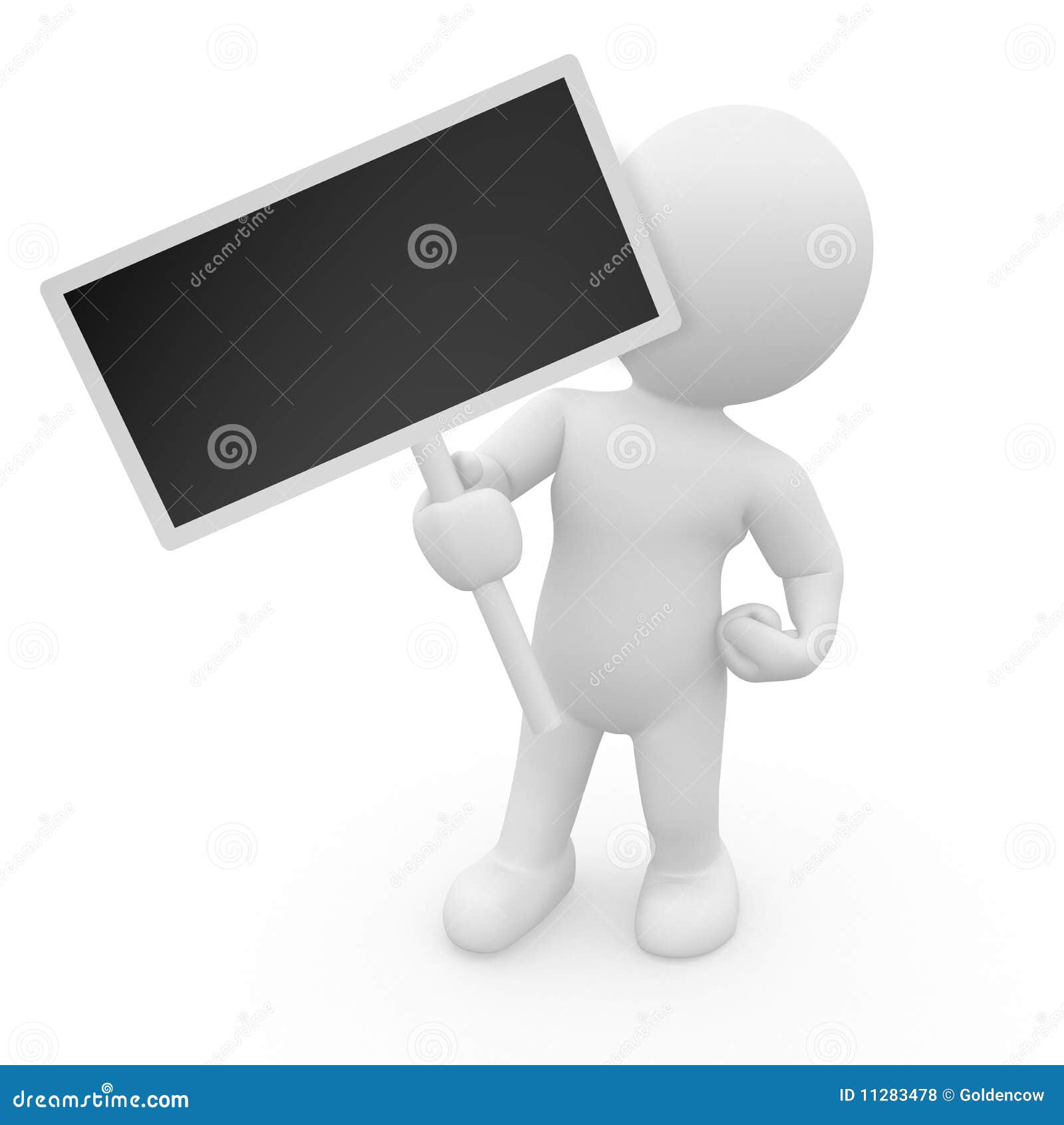 3D Character Holding A Clipboard With A Green Check Mark Royalty-Free ...