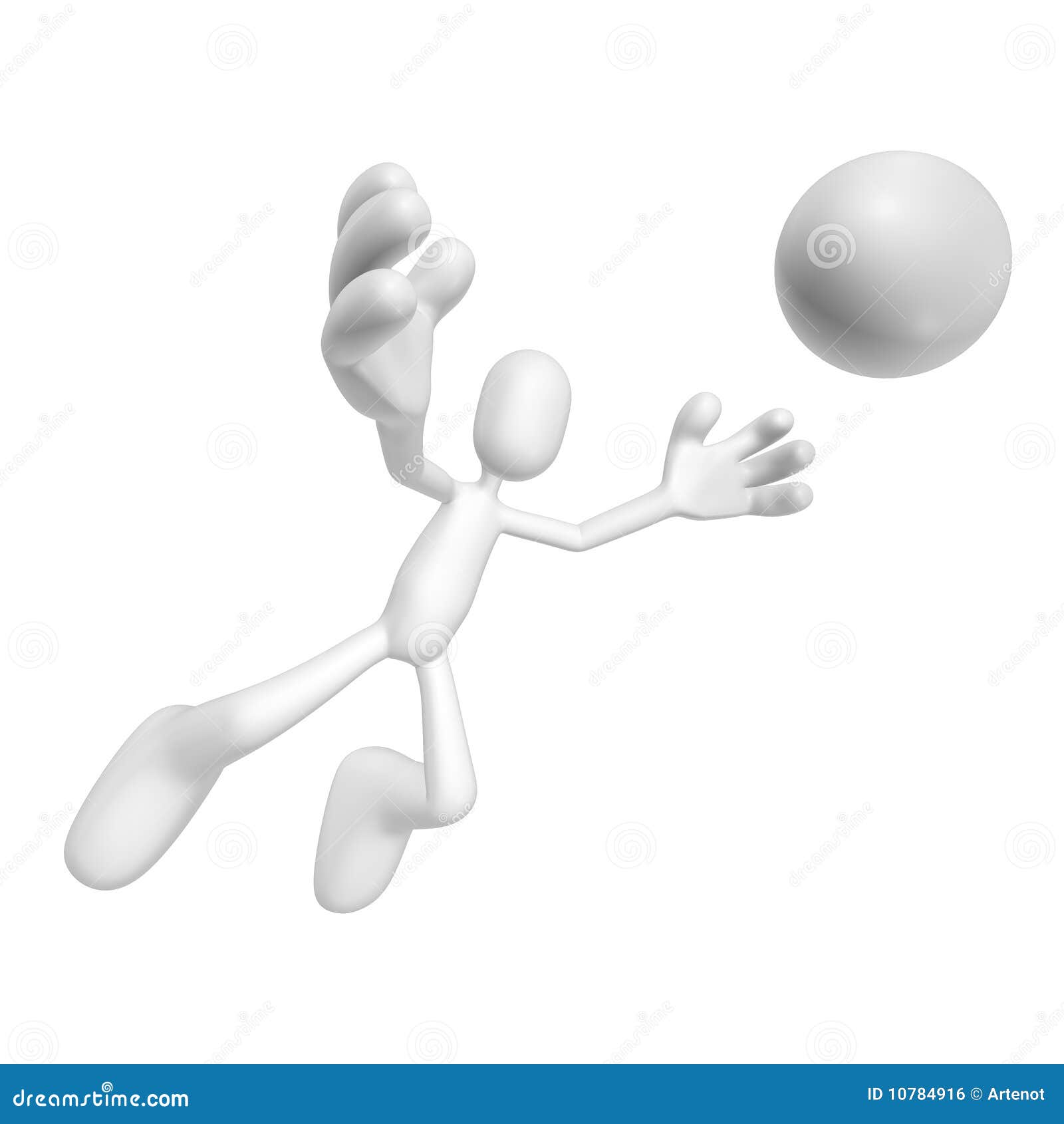 3d character jump stock illustration. Illustration of icon - 10784916