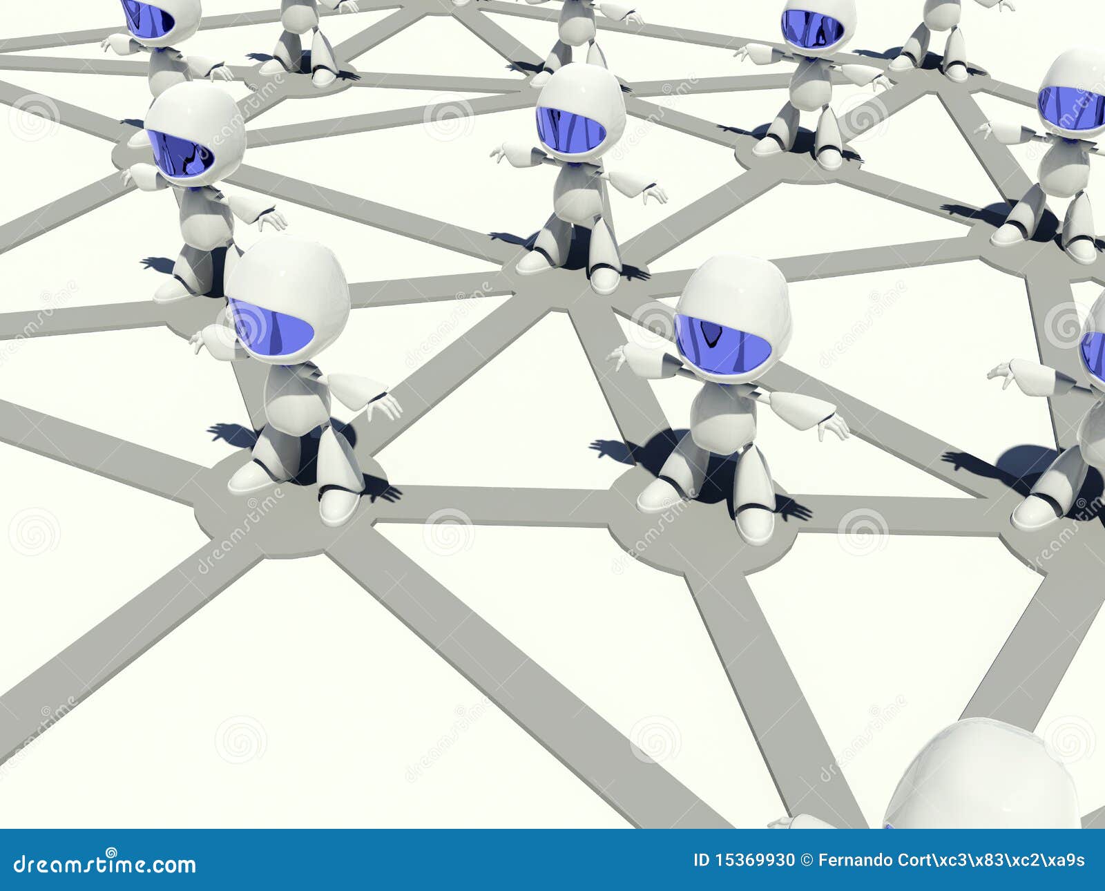 3d Character Networking, Social Networking Stock Illustration ...